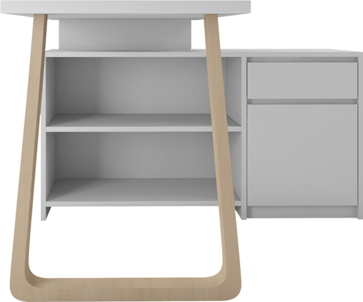 Durian Pure Juda Engineered Wood Study Table (Free Standing, Finish ...