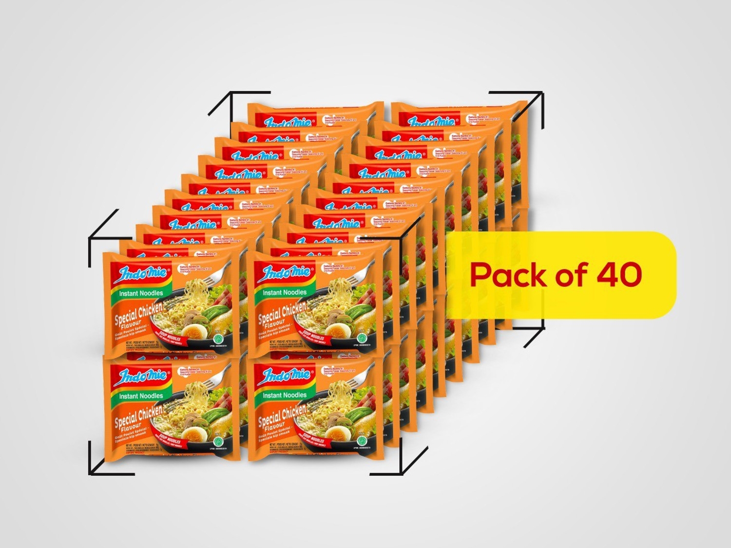 indomie Instant Noodles Special Chicken Flavour - Pack of 40 Instant ...