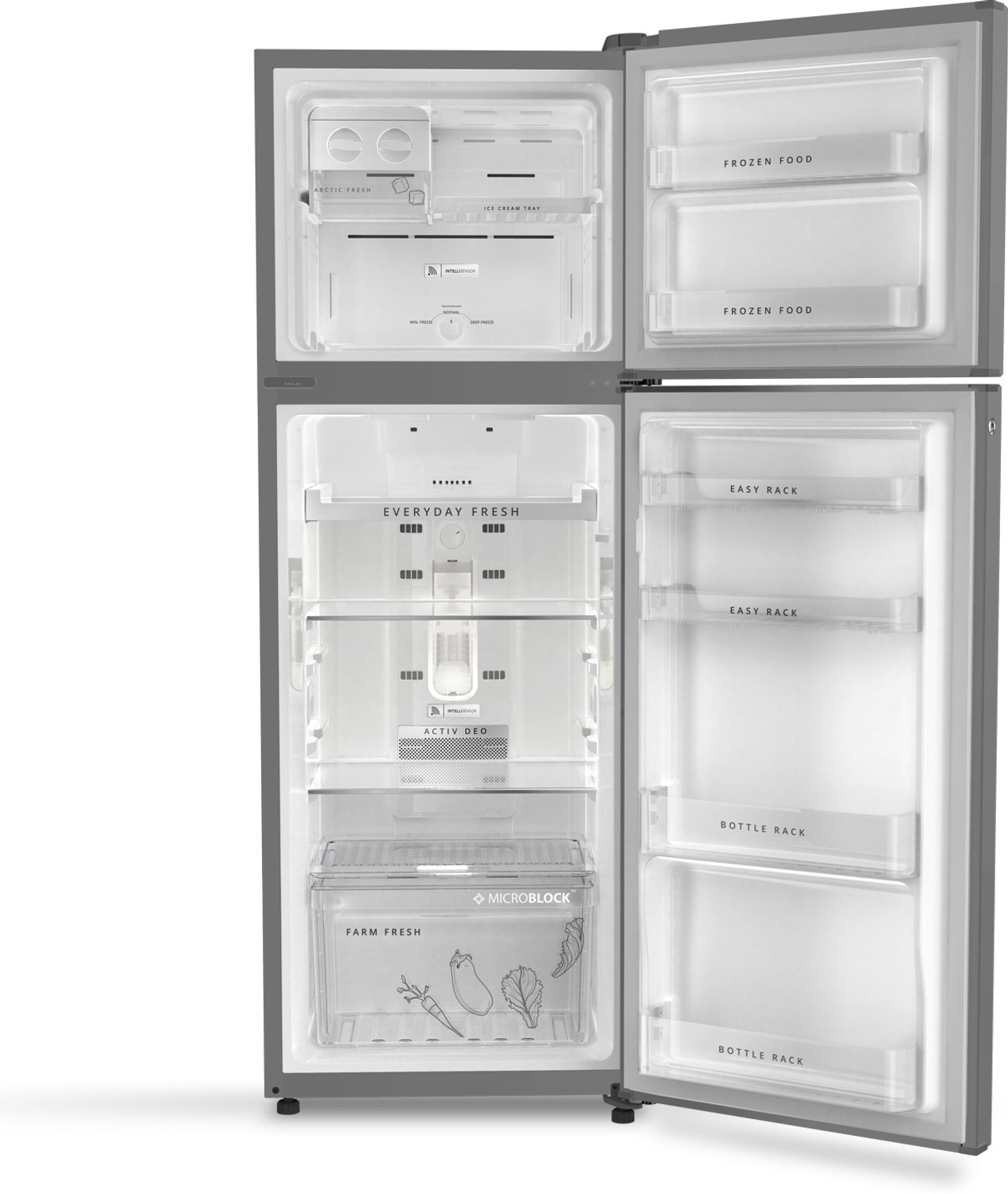 Whirlpool 265 L Frost Free Double Door 3 Star Convertible Refrigerator ...