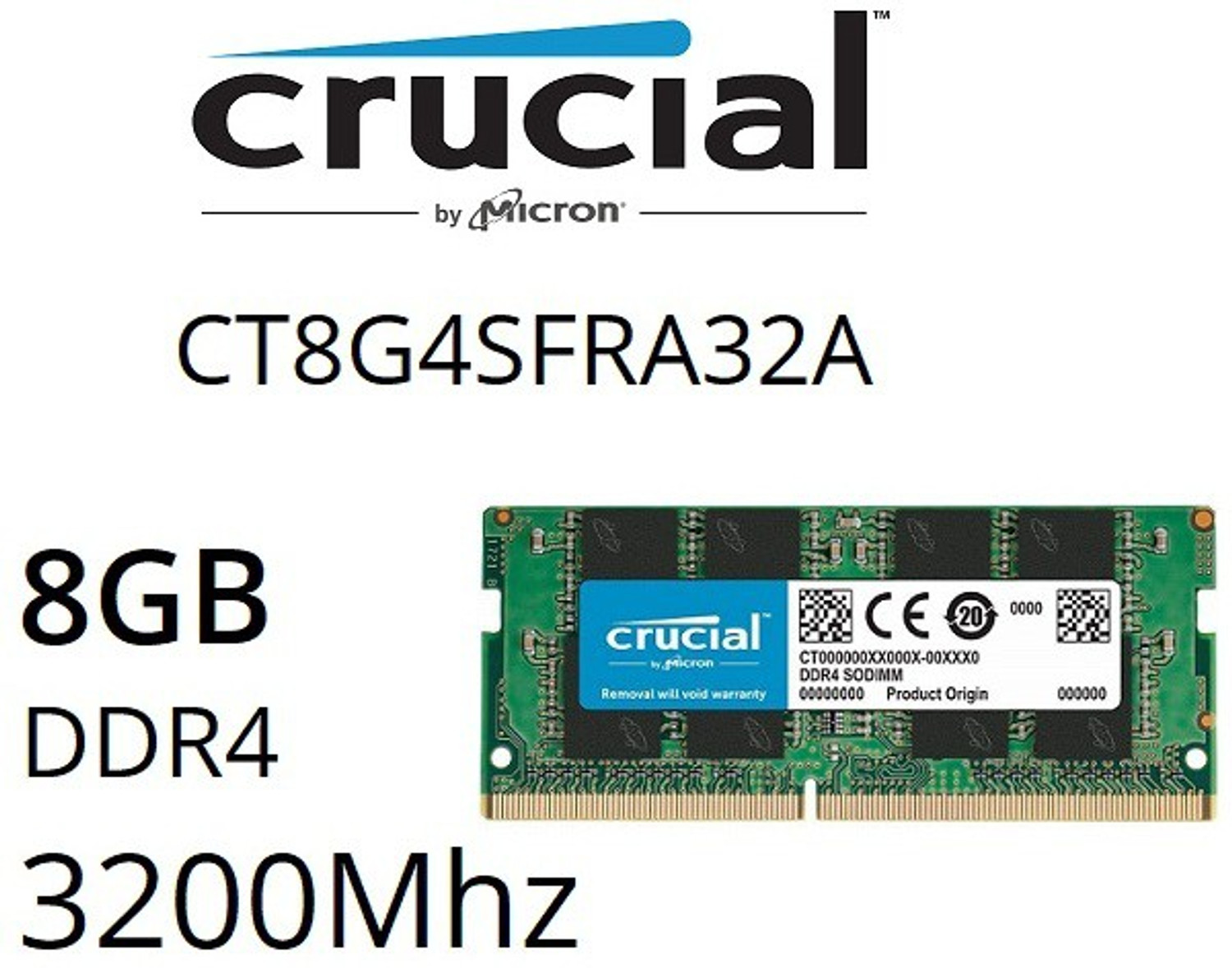 Crucial 3200Mhz Crucial Notebook Memory with 10 Years Warranty DDR4 8 ...