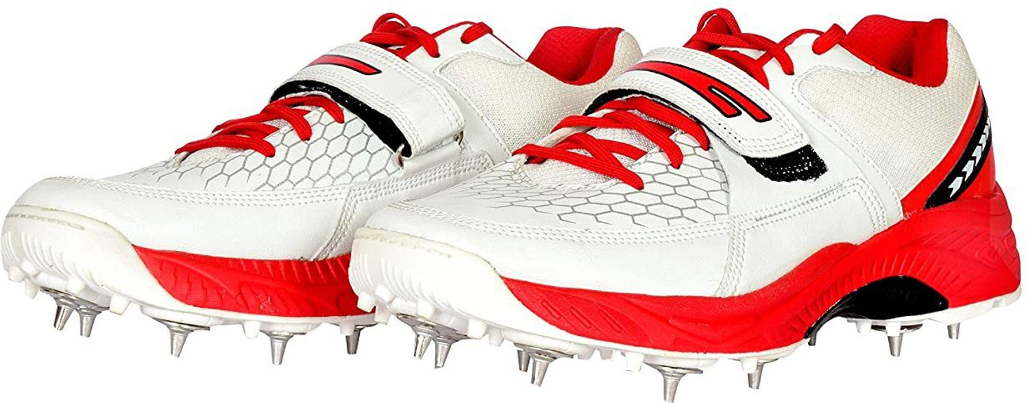 SEGA ORIGINAL REACH SPIKES Cricket Shoes For Men (Red, White) - Price ...