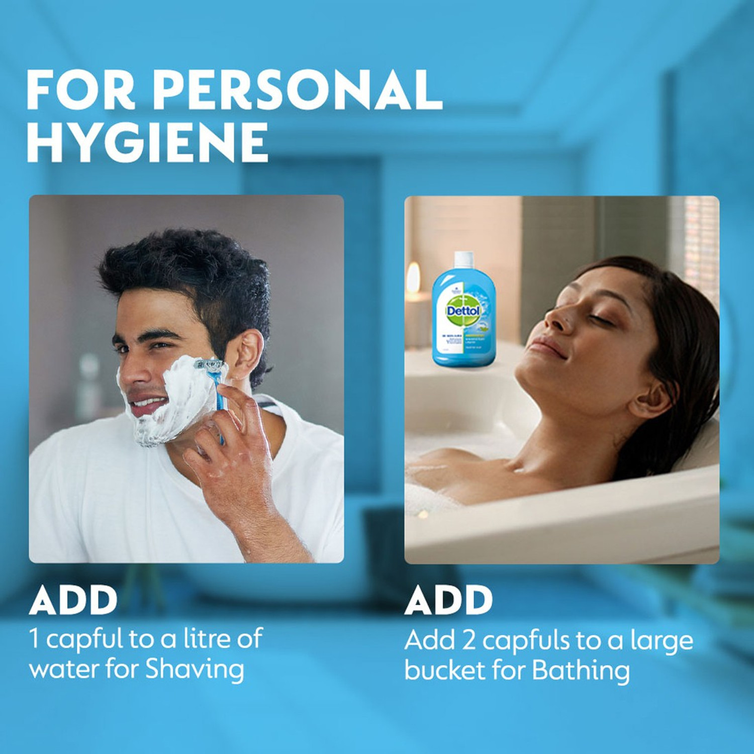 Dettol Disinfectant Multi-Use Hygiene Liquid, Menthol Cool - 500 ml ...