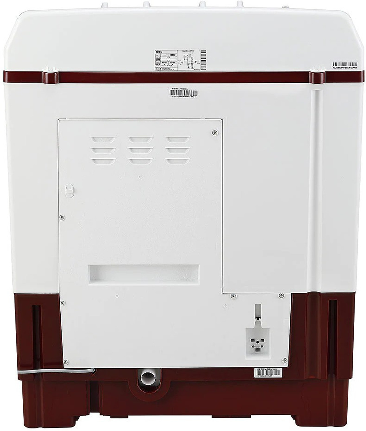 LG 7 kg Semi Automatic Top Load Washing Machine Maroon, White ...