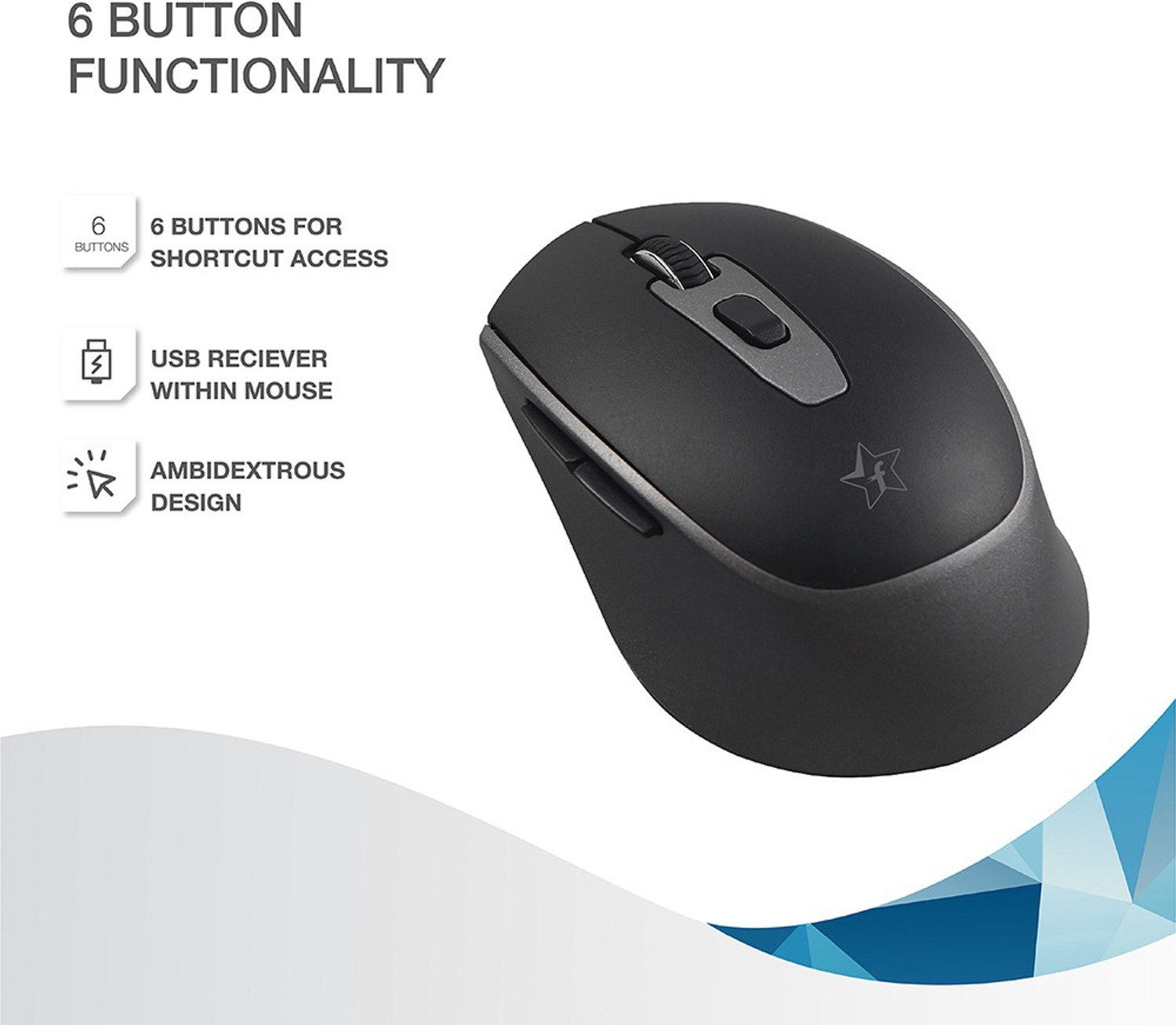 Flipkart SmartBuy M7030 Wireless Ambidextrous Optical Mouse with ...