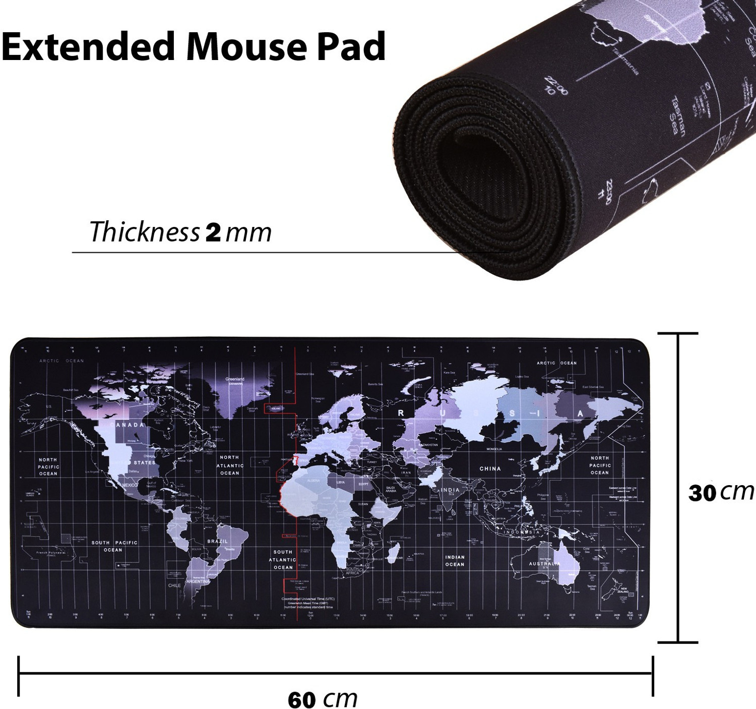 SEAGULL Large Extended Mouse Pad, Non-Slip Rubber Base, Soft Gaming ...