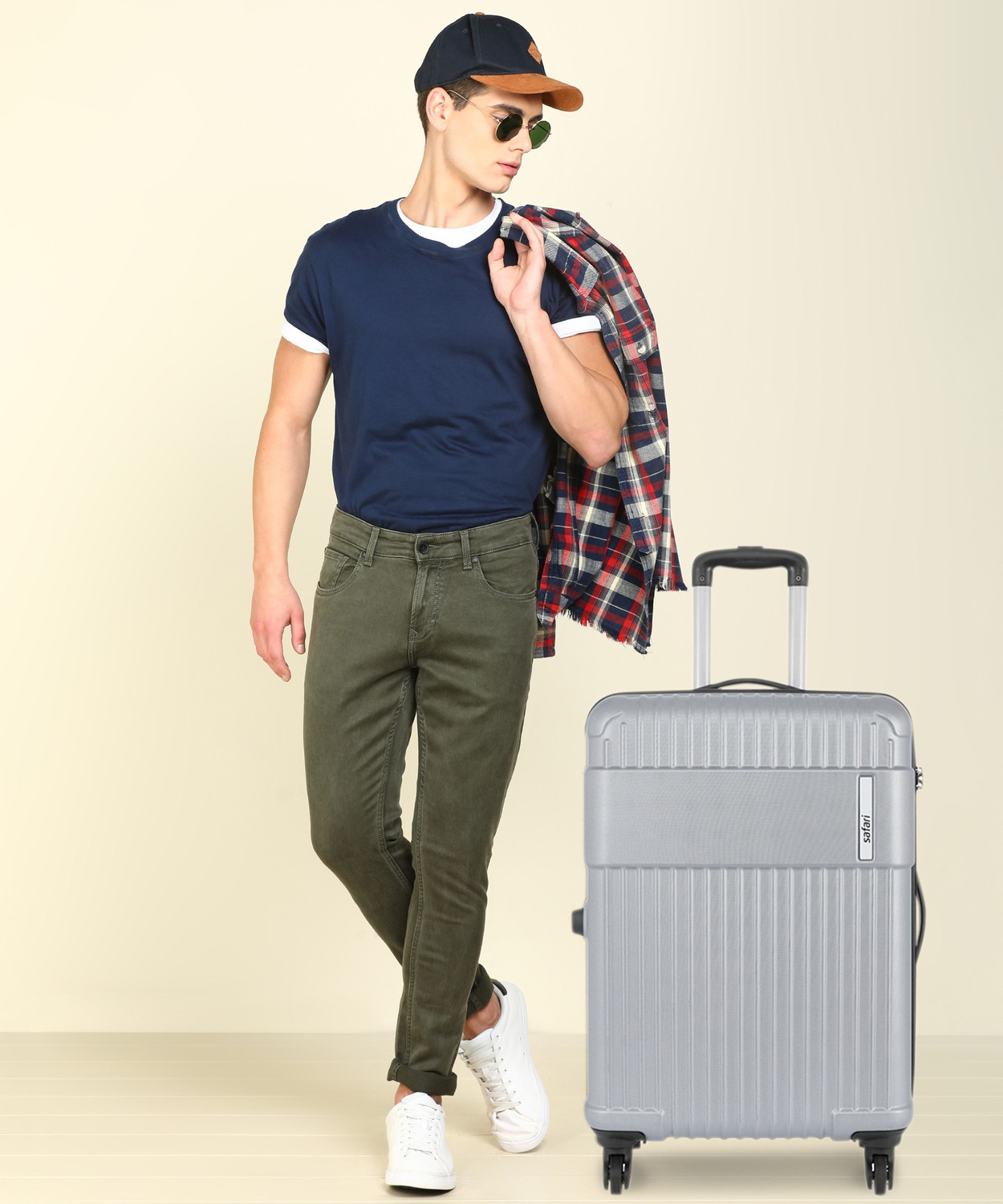 SAFARI STEALTH 2P SET 4W Cabin & Check-in Set 4 Wheels - 25 inch ...