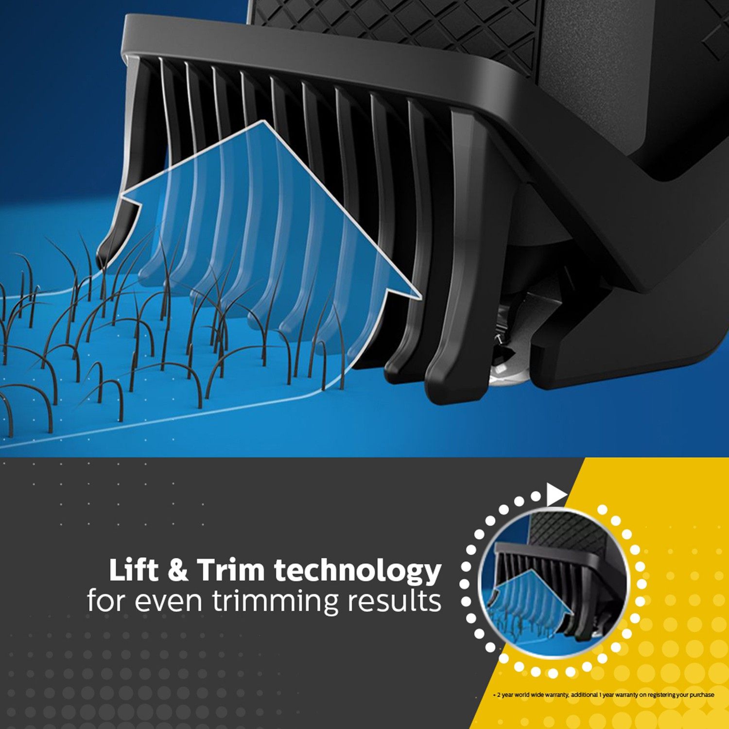 PHILIPS BT3101 /15, Lift & Trim Tech, Effortless Even Trim Trimmer 45 ...