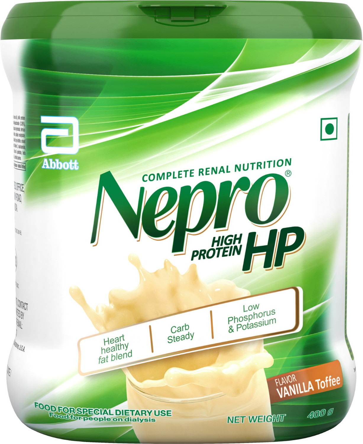 Nepro HP High Protein Nutrition Drink (400 g, Vanilla Toffee Flavored ...
