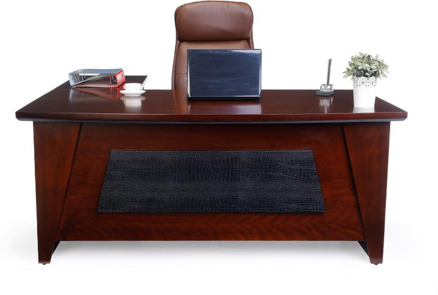 Durian Engineered Wood Office Table (Free Standing, Finish Color ...