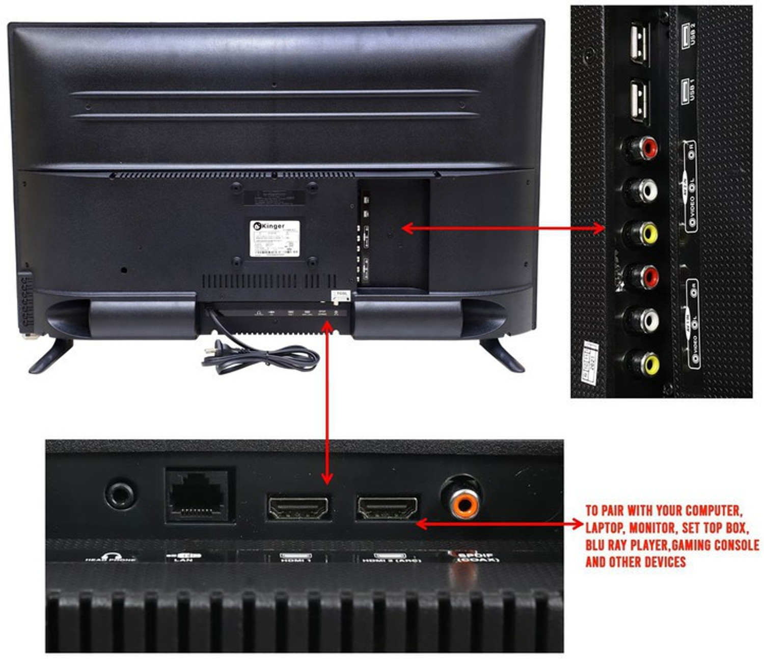 kinger 81 cm (32 inch) Full HD LED Smart Android TV - Price History