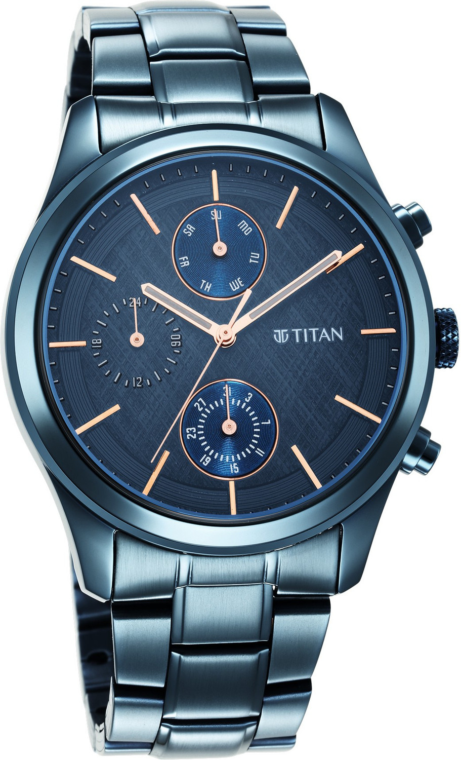 Titan Neo Titan Neo Splash Multifunction Blue Dial Blue Stainless Steel ...