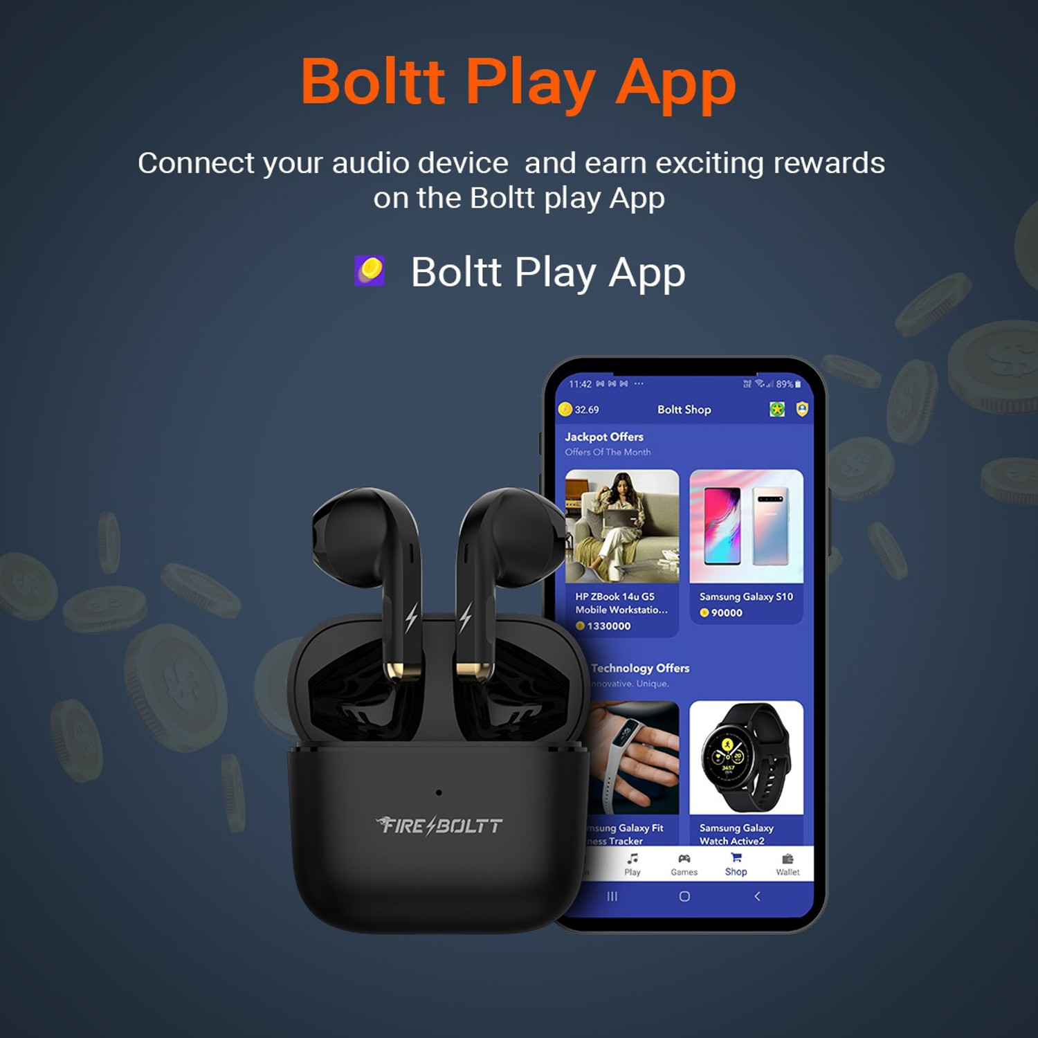 Fire-Boltt Fire Pods Ninja G201 Earbuds TWS IWP HD Calls, Quick Charge ...