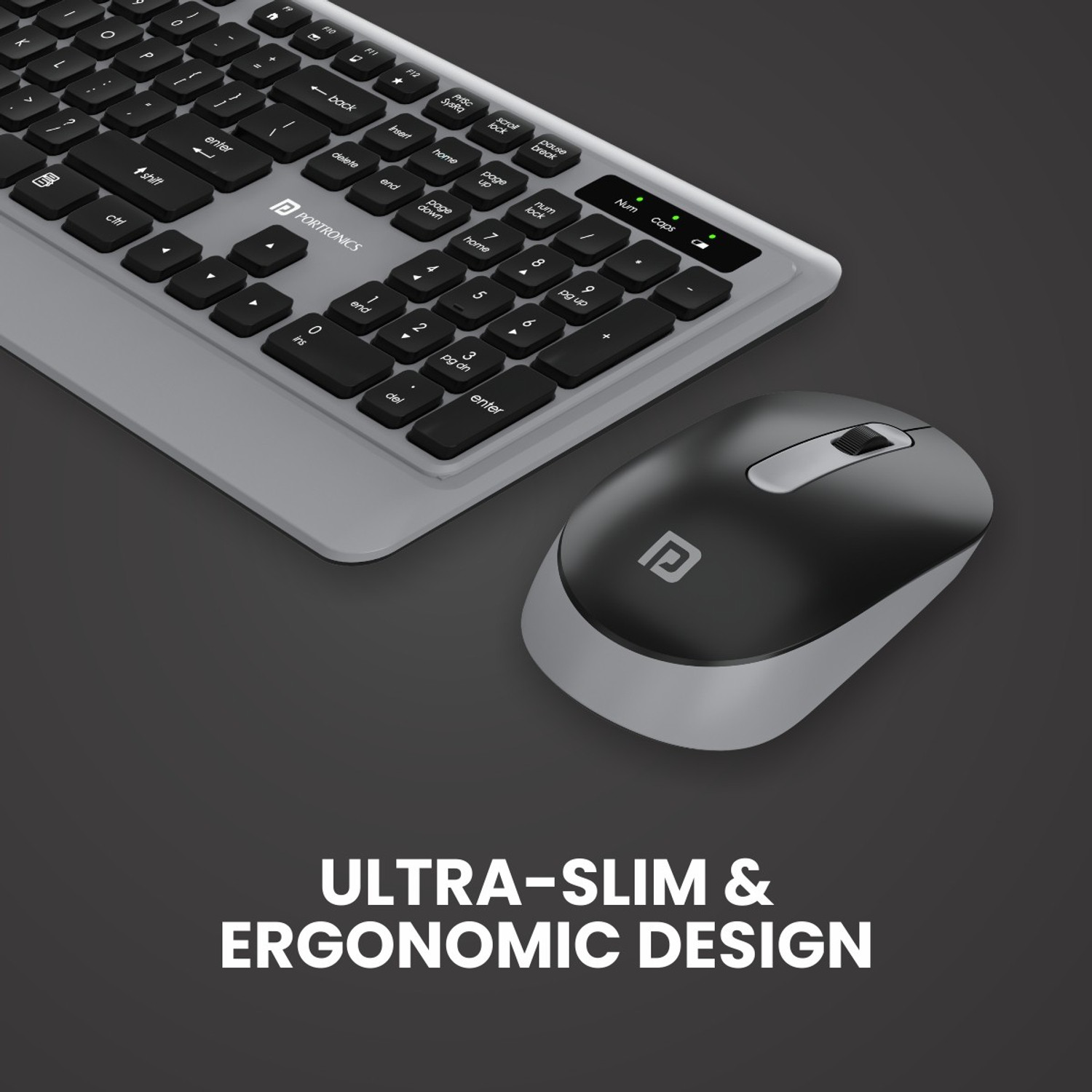 Portronics Key5 Combo POR-1569 Wireless Standard Laptop Keyboard ...