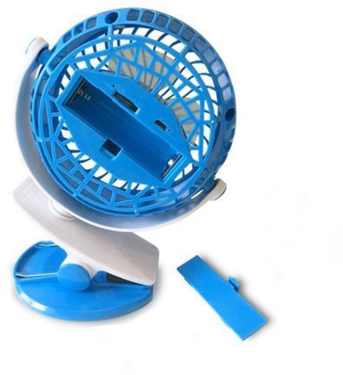 JPRO Portable Mini Clamp Adjustable Rechargeable Fan Battery Operated ...