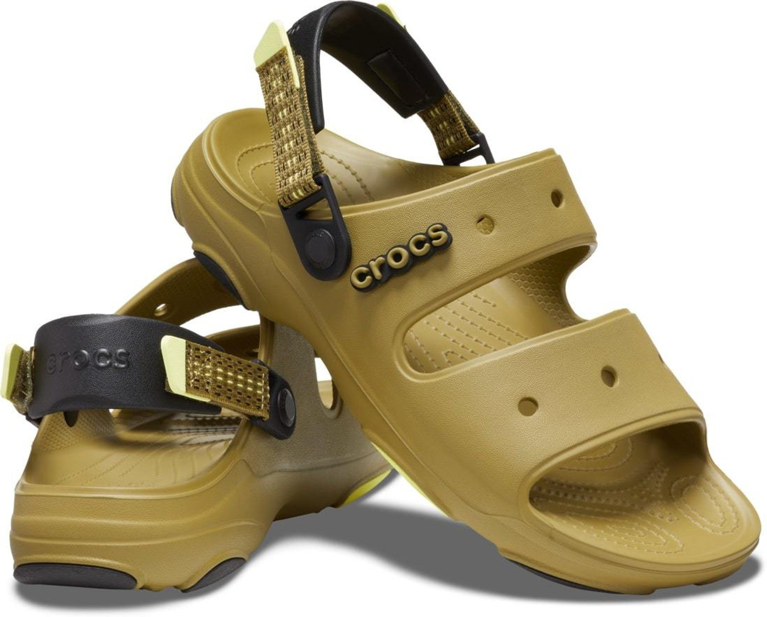 CROCS & Women All-Terrain Aloe /Olive Unisex Men Brown Casual - Price ...