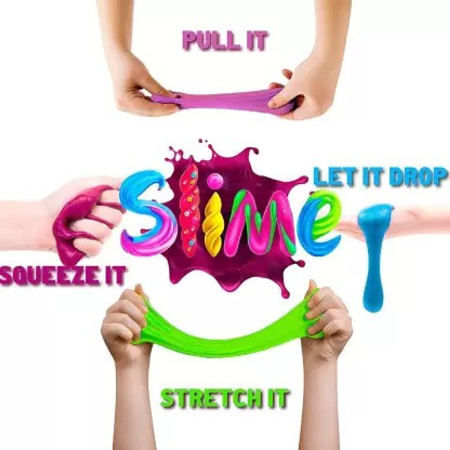 sneki (1kg) Fruit Scented DIY Magic Slime Clay Jelly Set kit Toys for ...