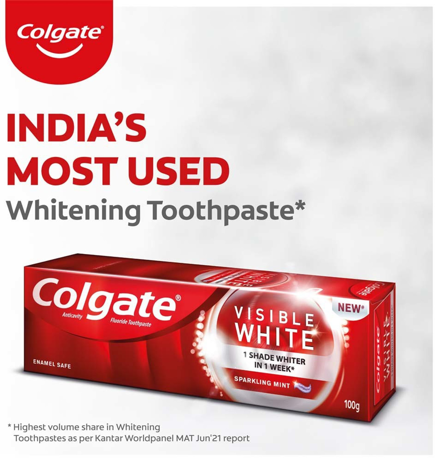 Colgate Visible White Toothpaste Teeth Whitening Starts in 1 week ...