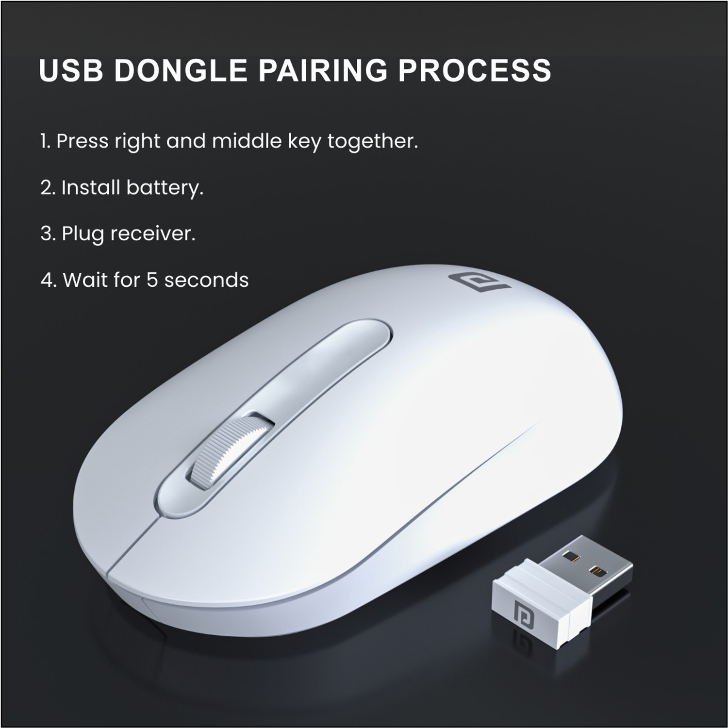 Portronics Toad 13, POR 1381, POR 1382 Wireless Optical Mouse (2.4GHz ...