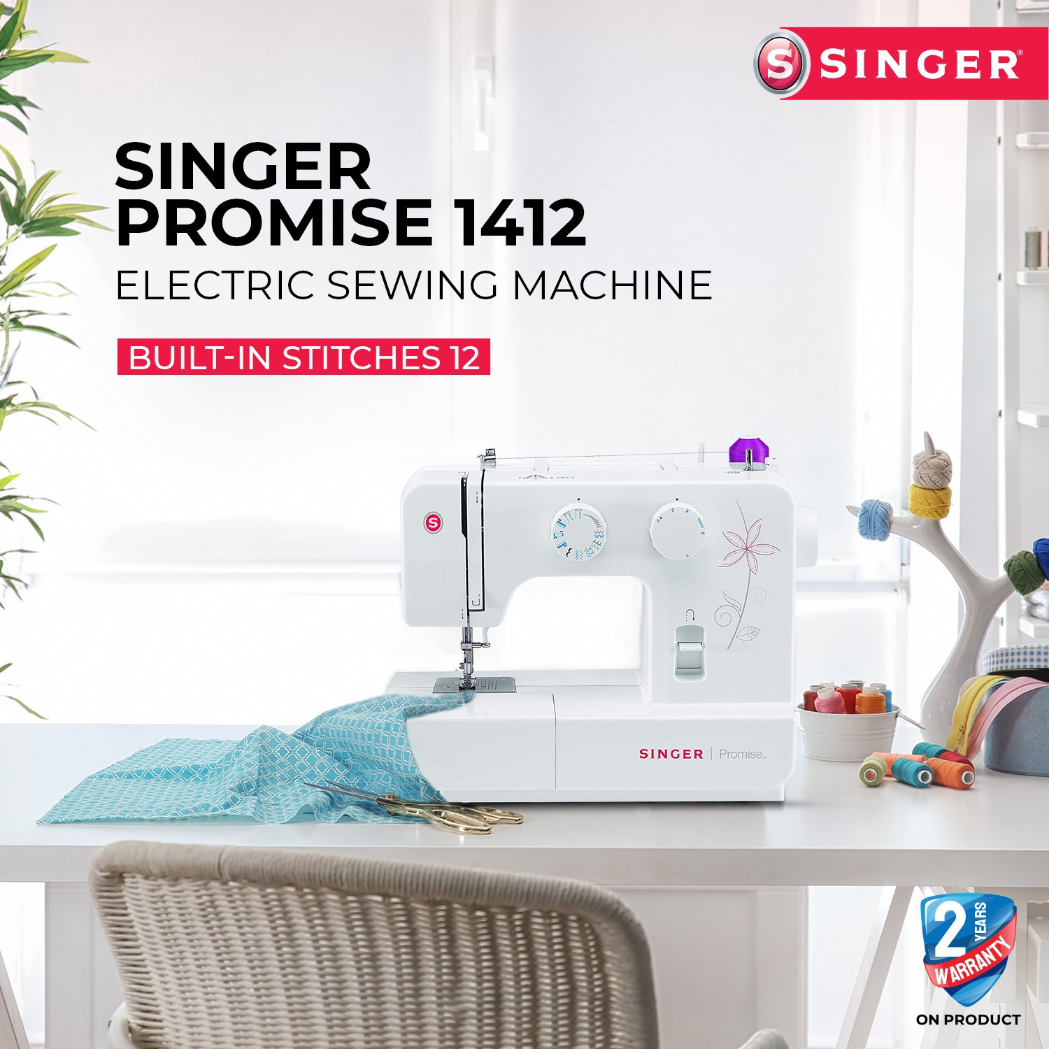 SINGER FM 1412 Electric Sewing Machine ( Built-in Stitches 12) - Price ...