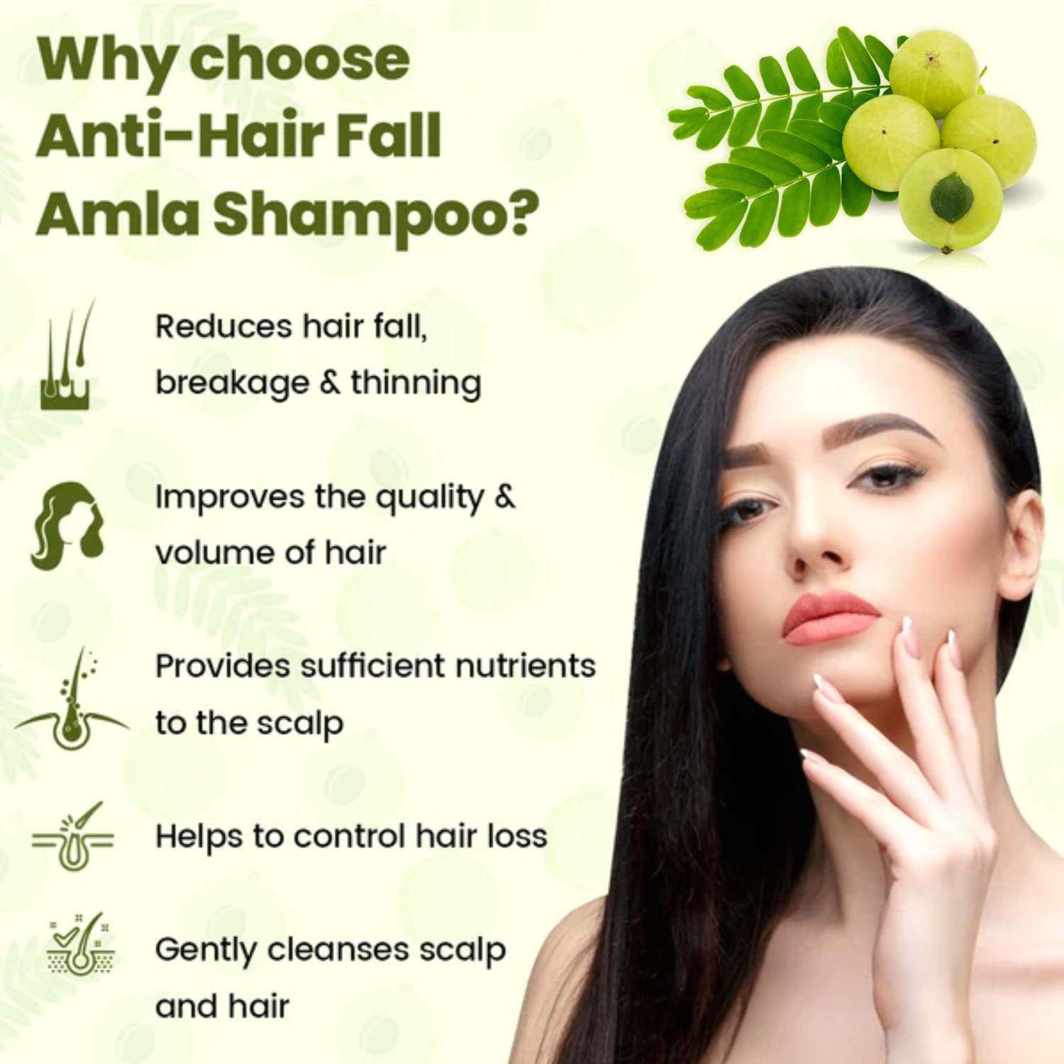 MEDANTA Amla Shampoo for Hair Growth, Anti Hair Fall & Damage Repair ...