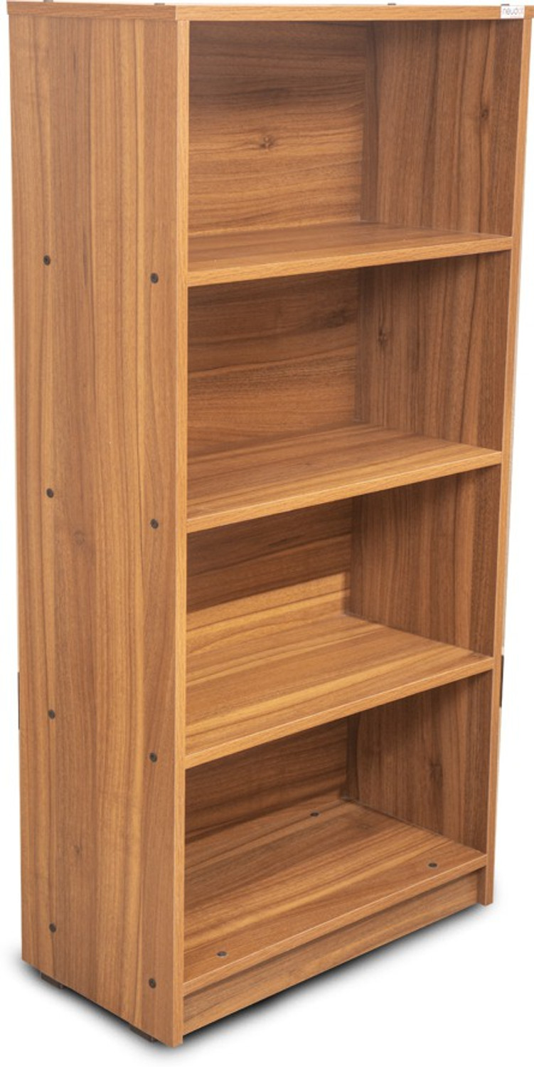 NEUDOT HUNTER Engineered Wood Open Book Shelf (Finish Color - TEAK ...