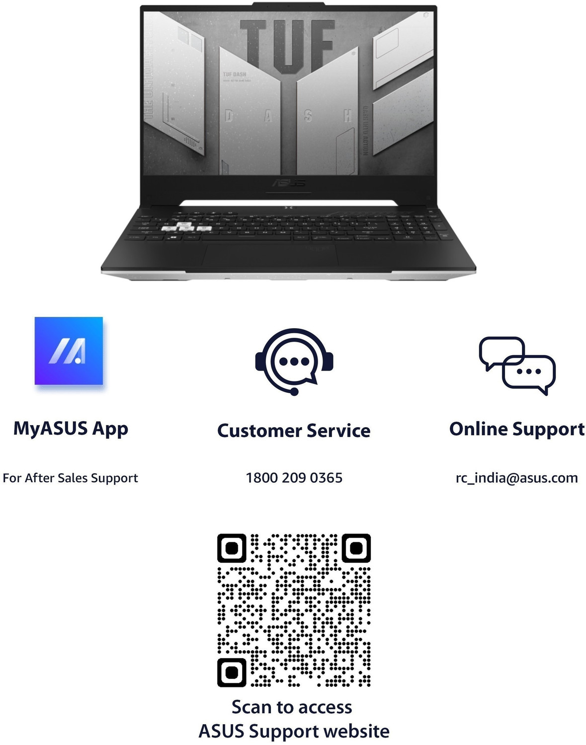 ASUS TUF Dash F15 with 76WHr Battery Intel H-Series Intel Core i5 12th ...