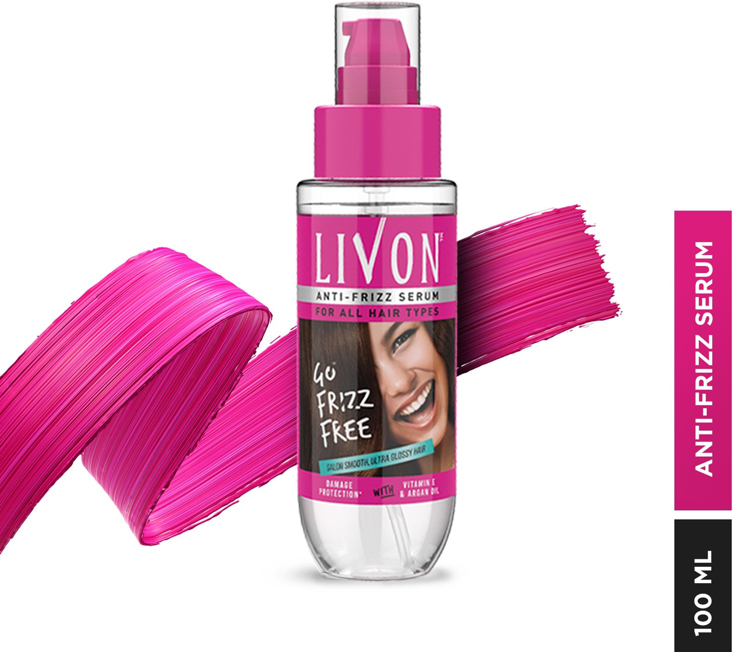 LIVON Hair Serum,For Dry & Frizzy Hair, Provides shine, smoothness ...