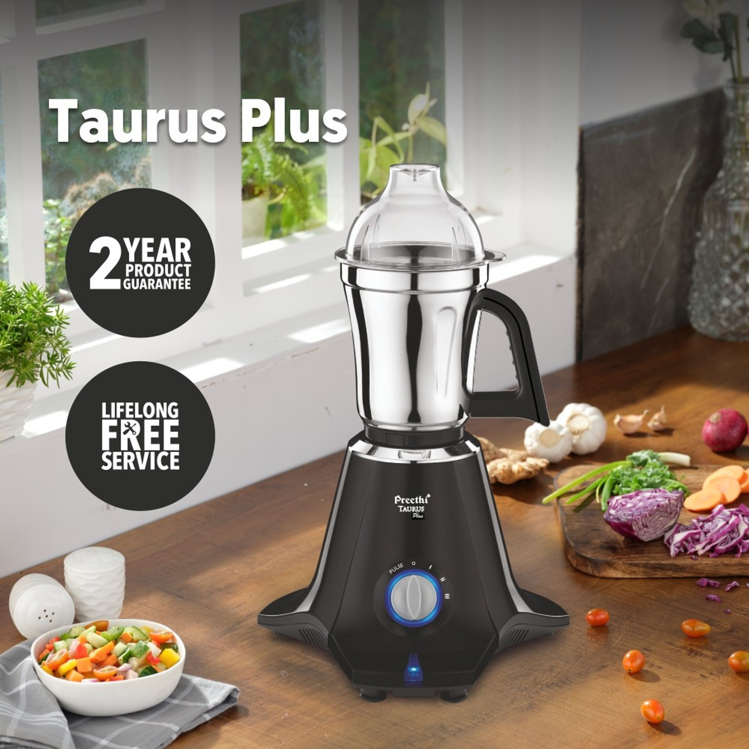 Preethi Taurus 1000 W Mixer Grinder (Taurus Plus MG 257 | 4 Jars ...