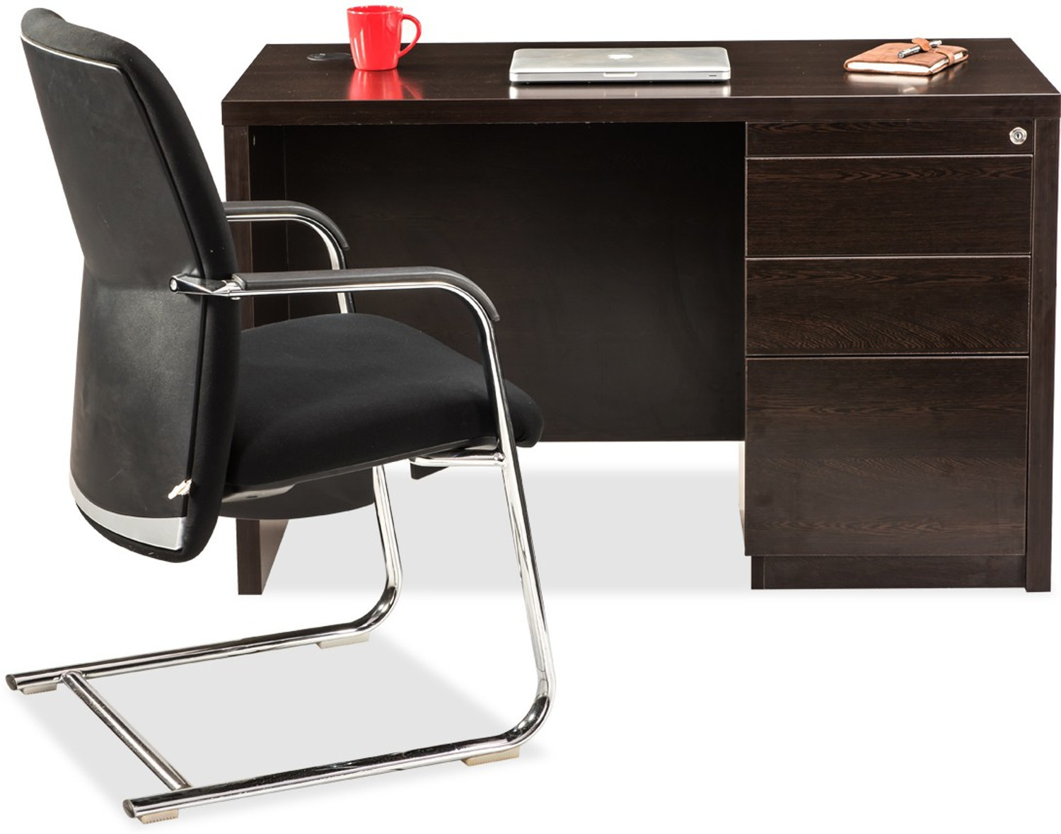 Durian DWS /34753 Engineered Wood Office Table (Free Standing, Finish ...