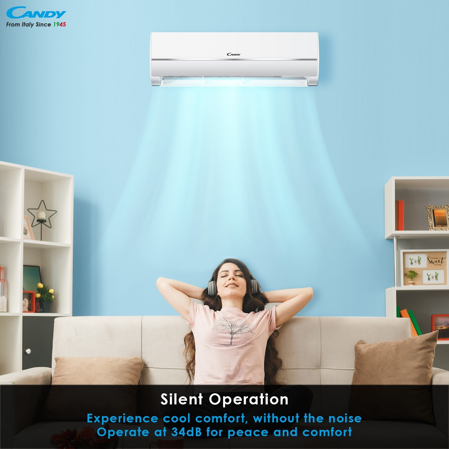 CANDY 2023 Model 1 Ton 5 Star Split Inverter AC - White (SAC 125C ITS ...