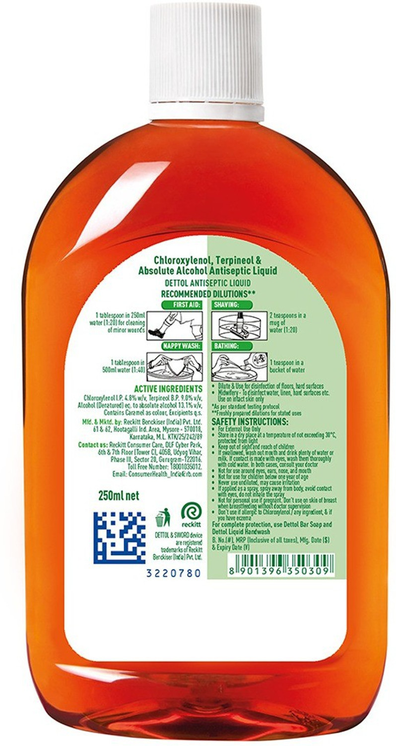 Dettol Disinfectant for First Aid, Surface Cleaning and Personal ...