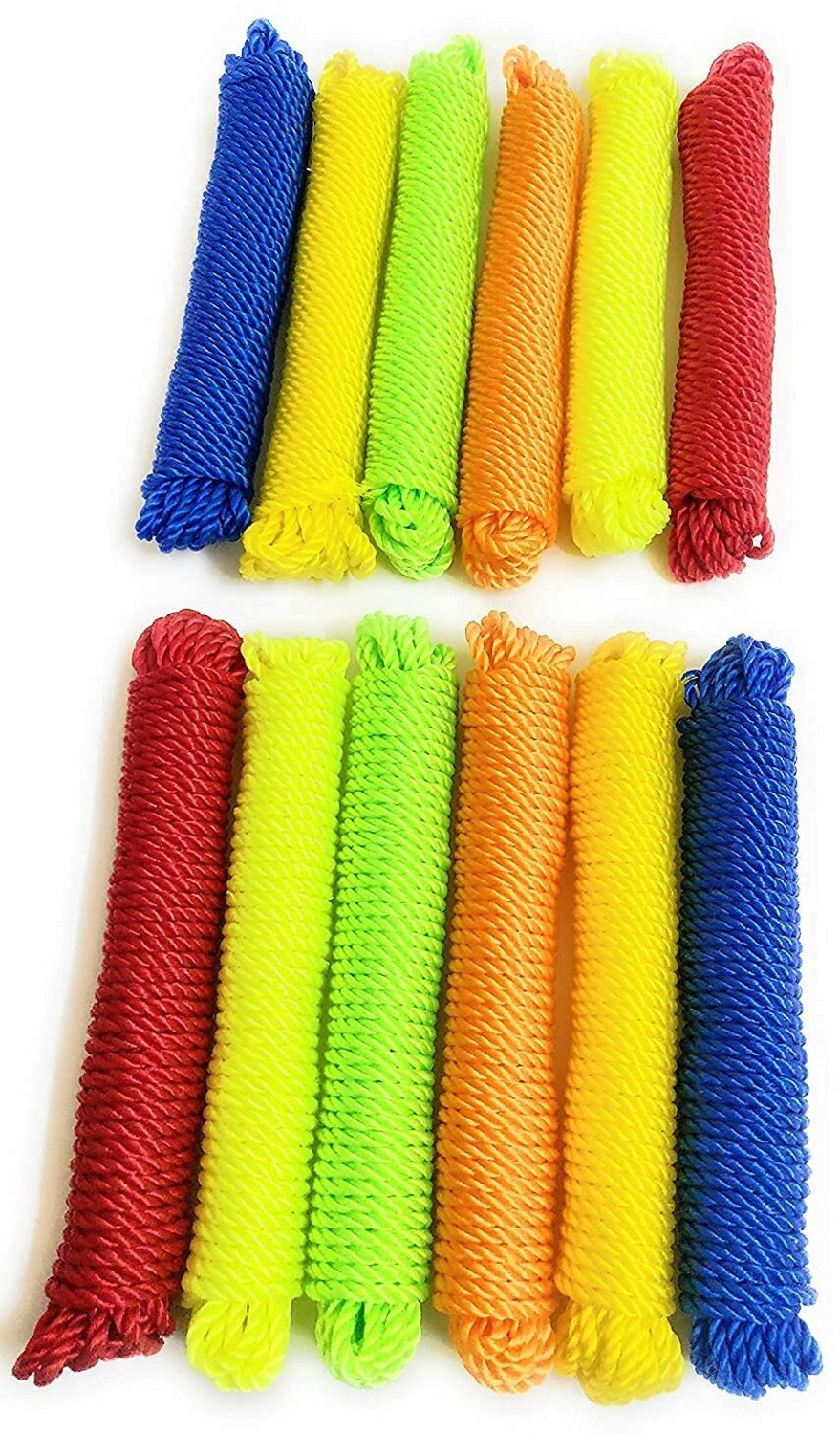 UNITYSALES Multicolor Nylon Rope for Cloth Hanging {Set of 5 PCS Of 5 ...