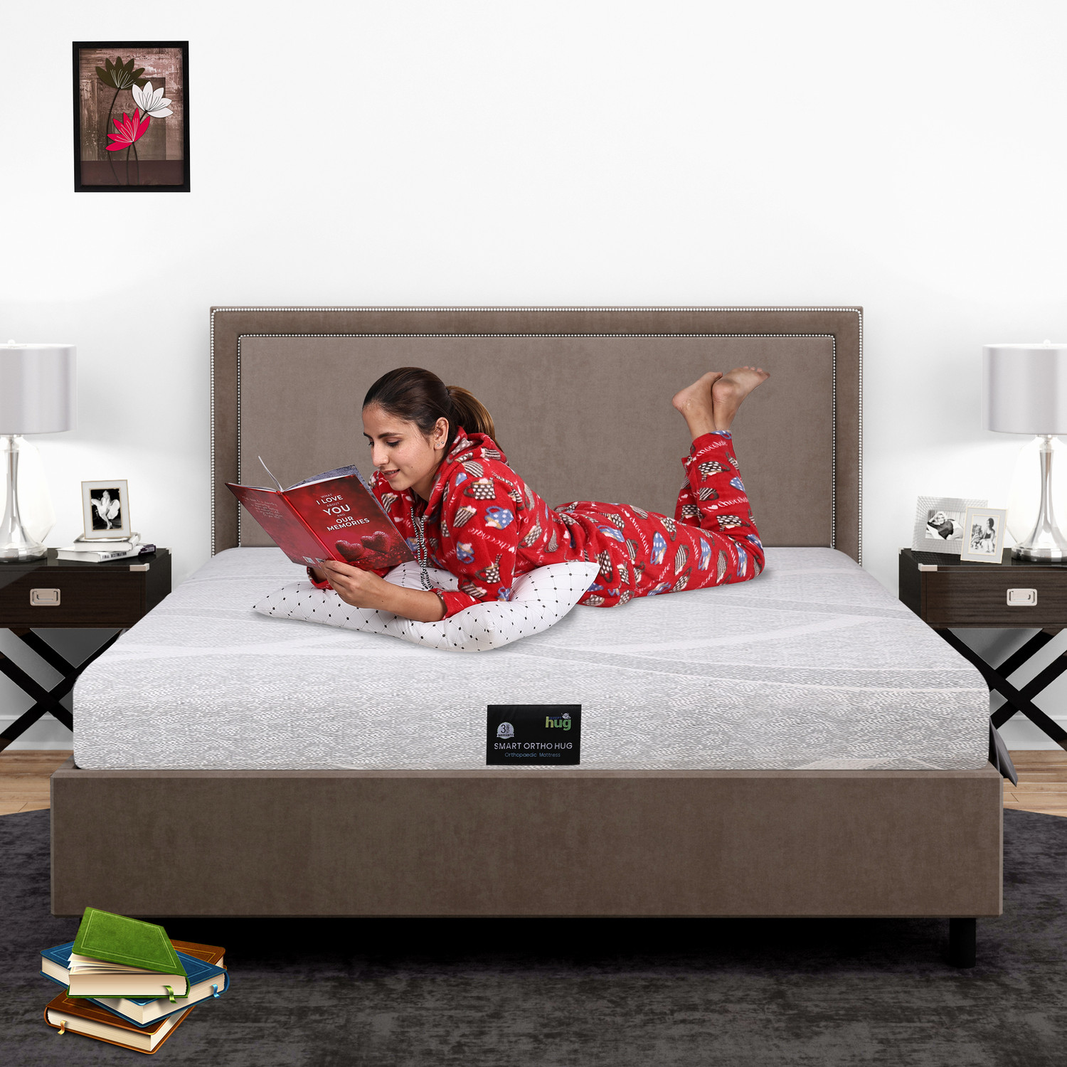 SleepyHug Orthopedic Ortho-Hug 5inch Grey Color 5 inch Single High ...