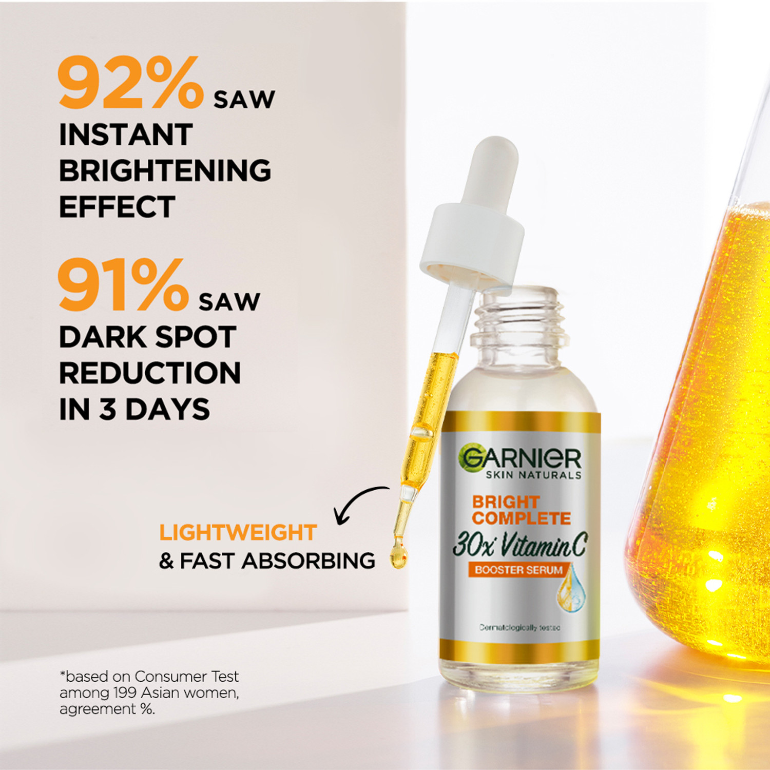 GARNIER Bright Complete Vitamin C Face Serum|Brightening with dark spot ...