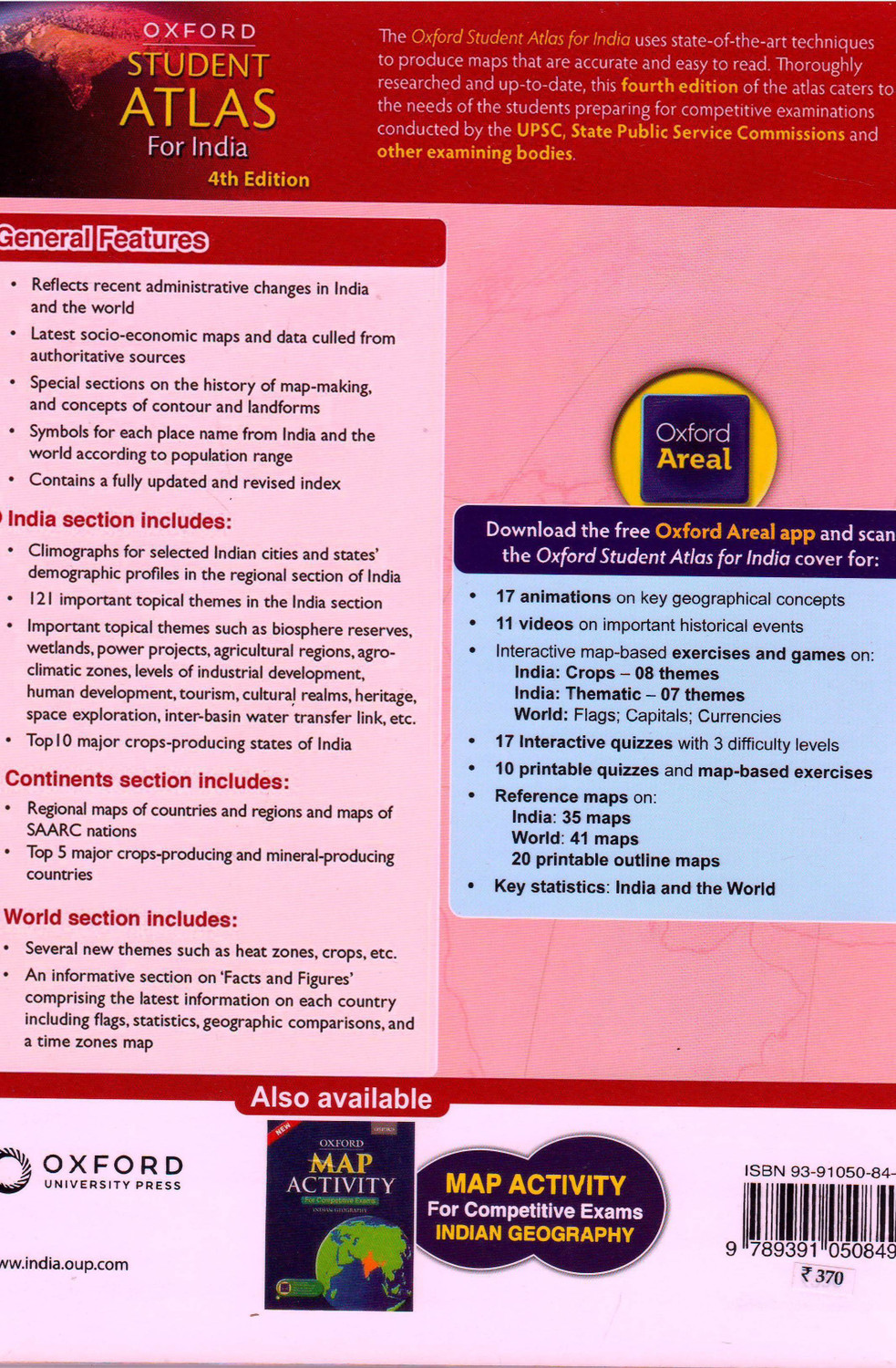 Oxford Student Atlas for India 4 Edition (English, Paperback, Oxford ...