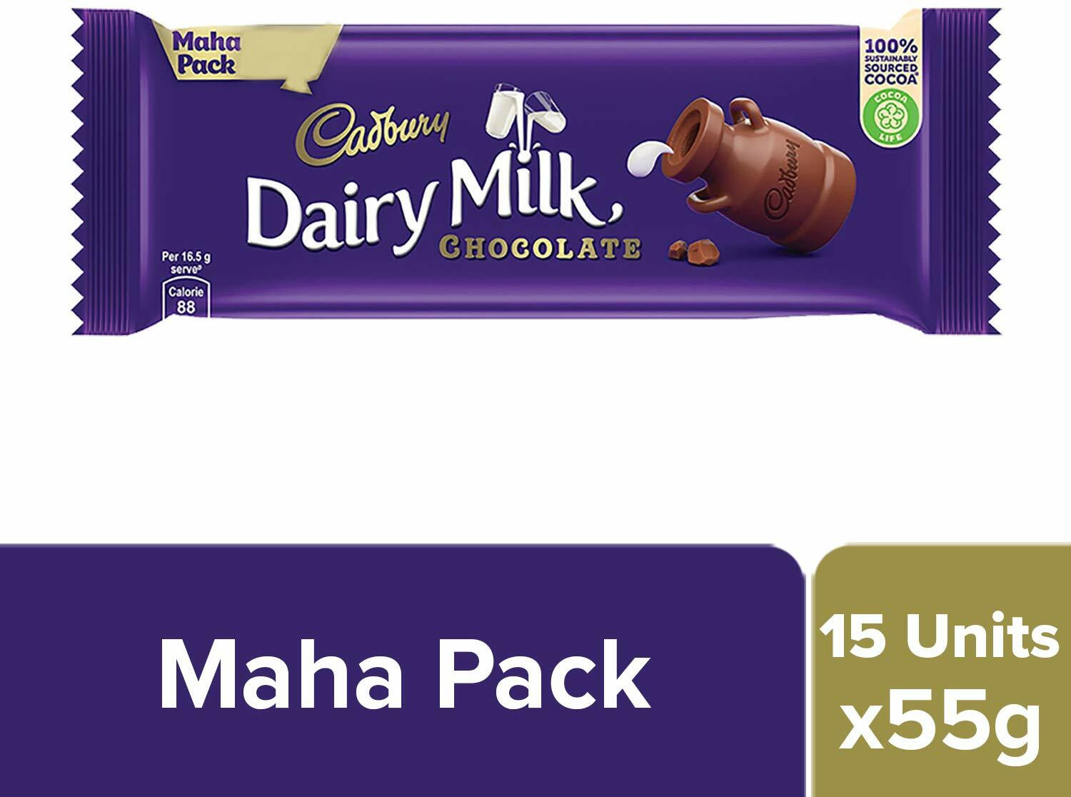 Cadbury Dairy Milk Maha Pack Chocolate Bars (15 x 52 g) - Price History