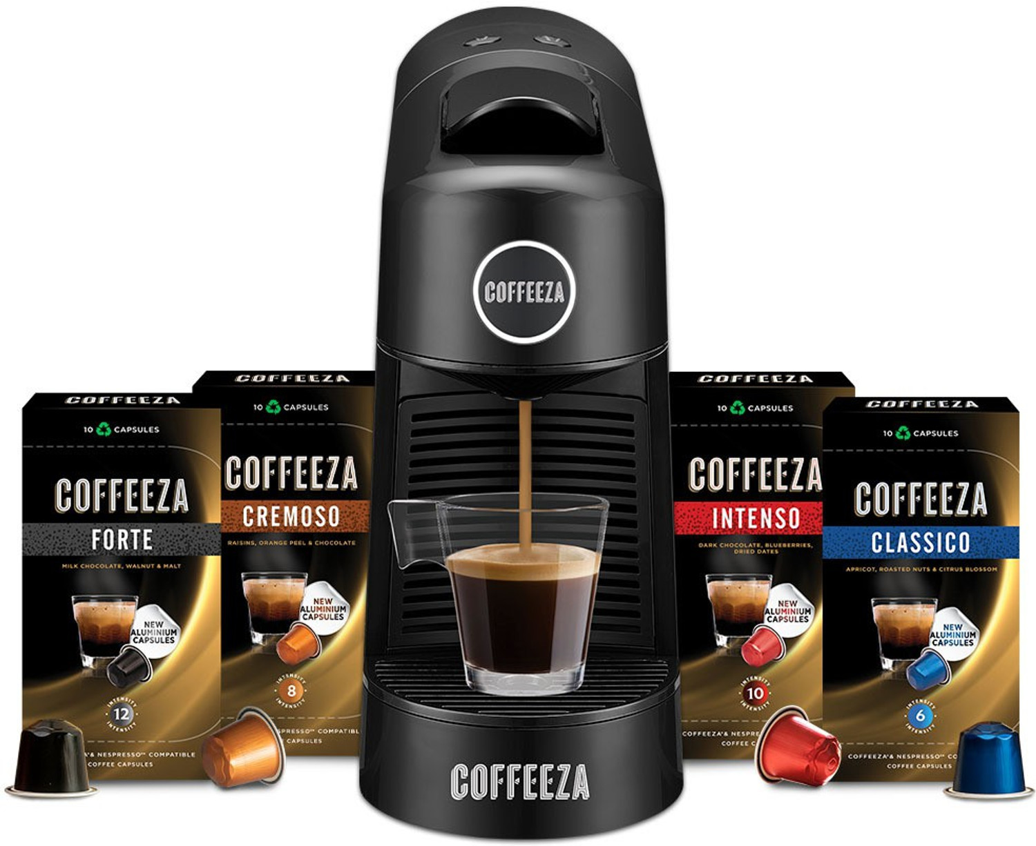 Coffeeza Finero Next Coffee Machine, Espresso & Americano Maker Machine ...