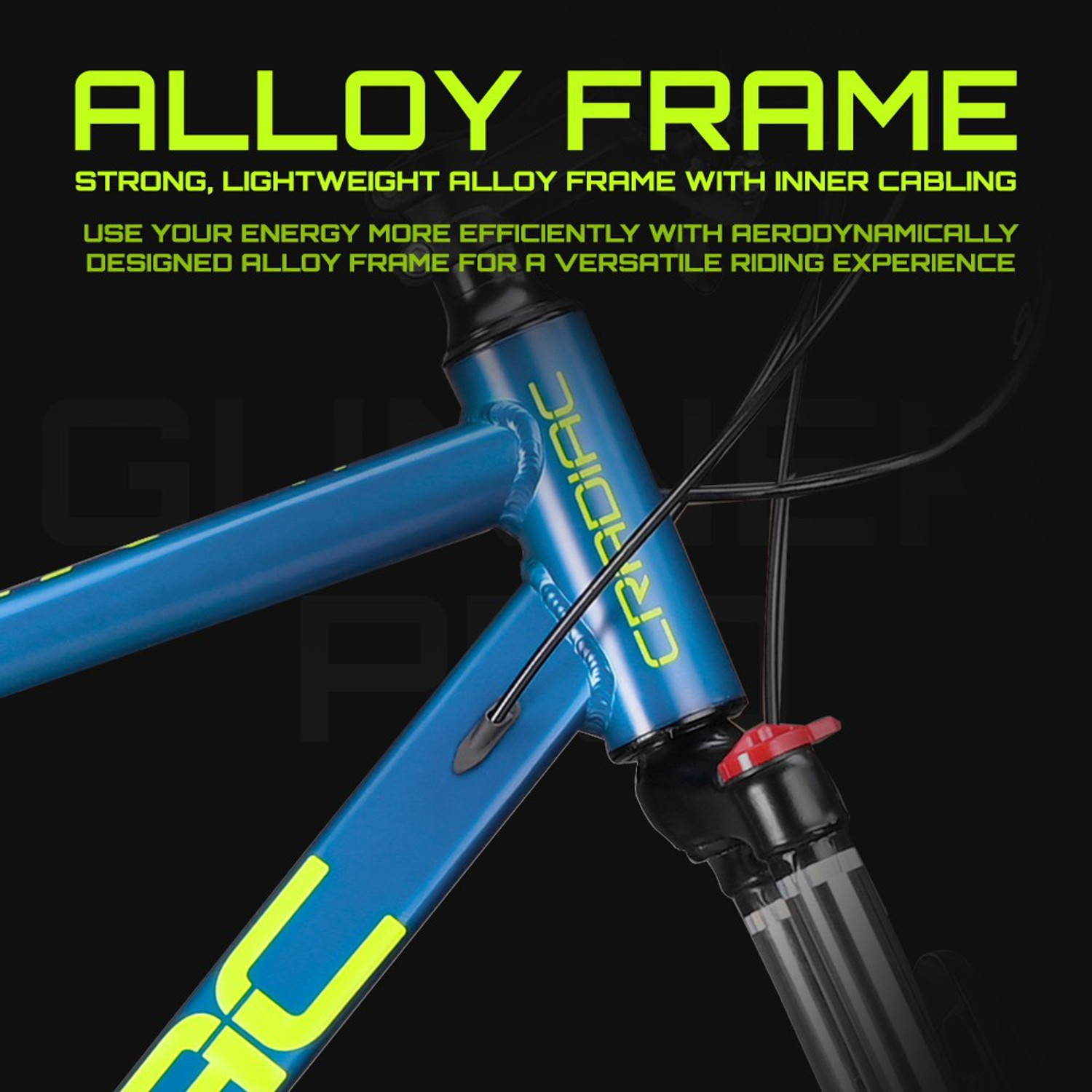 CRADIAC GUNNER PRO 700C | 6061 ALLOY FRAME | SHIMANO ACERA 700C T (inch) Hybrid Cycle /City Bike ...