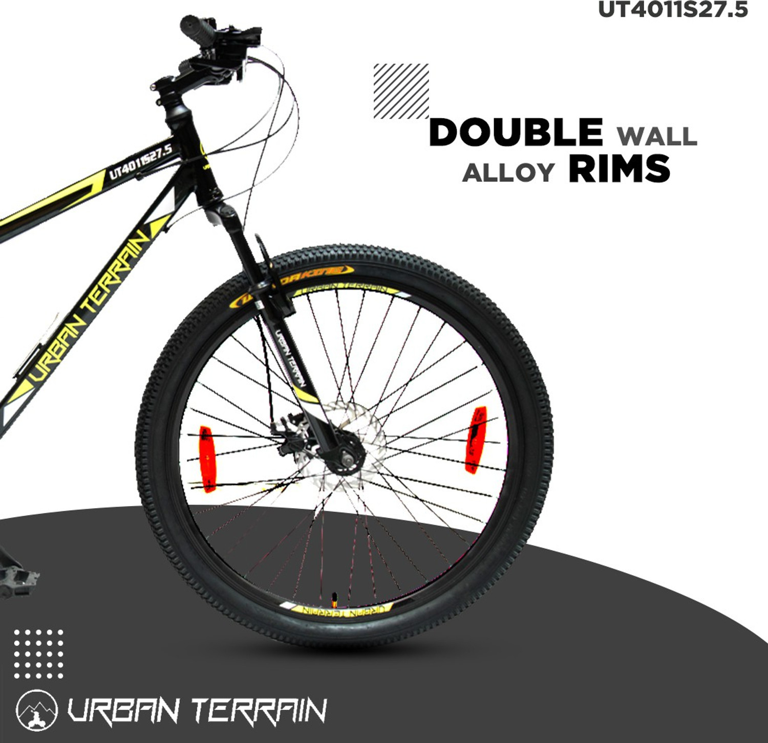 Urban Terrain UT4011S27.5 Steel MTB with 21 Shimano Gear and Installation Services 27.5 T (inch ...