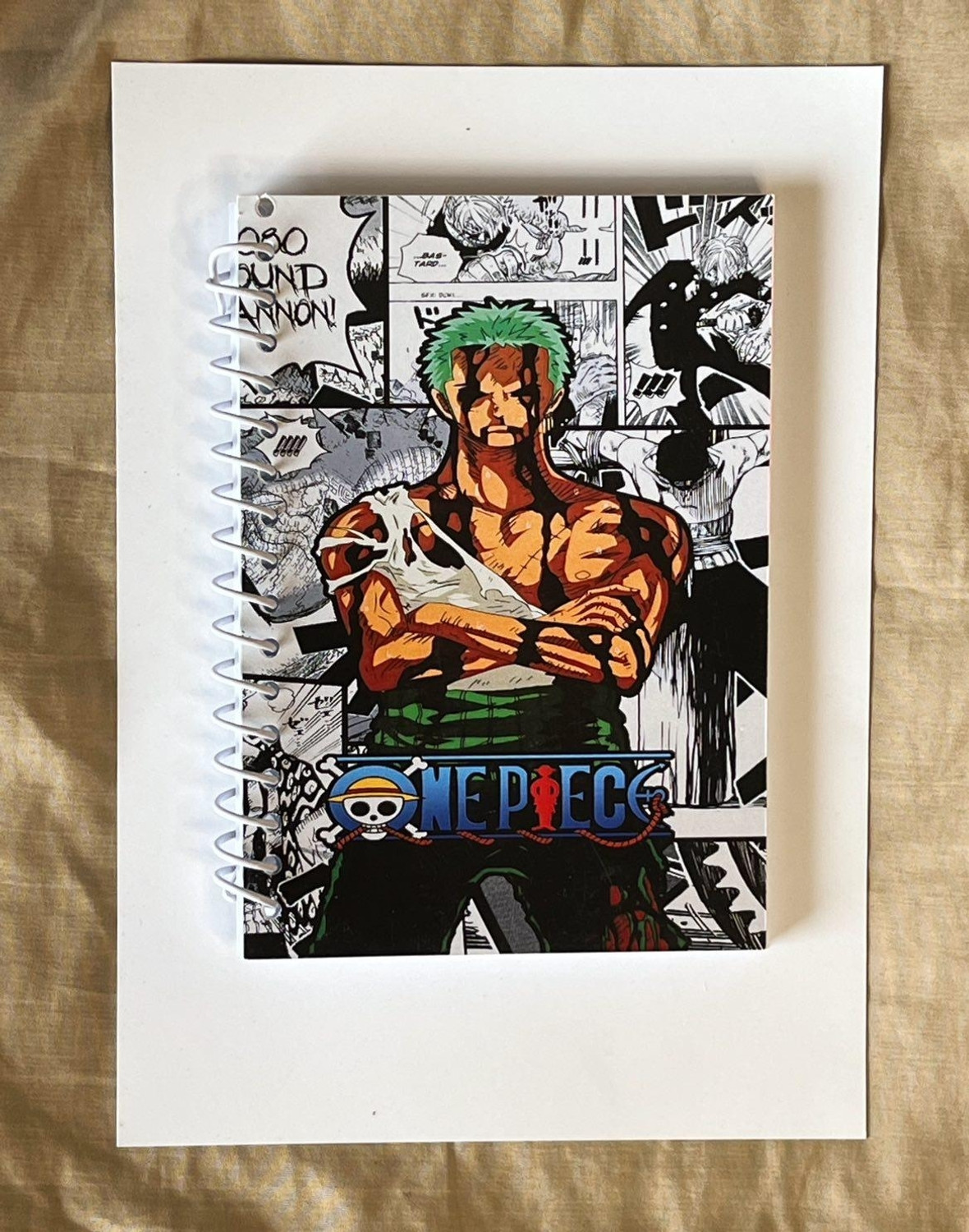 Startover Zoro One Piece Anime Notebook with free pocket book poster ...