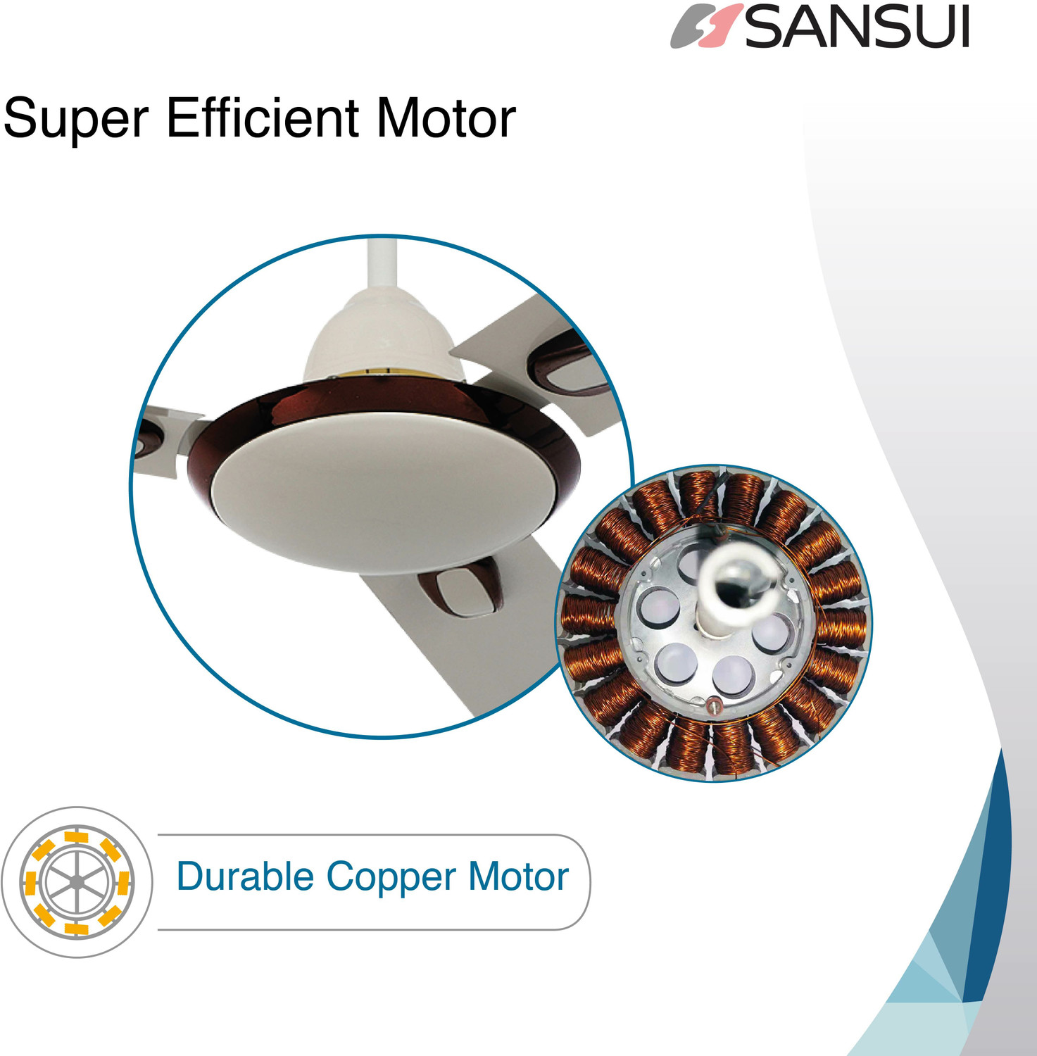 Sansui BLDC Urja 1200 mm Energy Saving 3 Blade Ceiling Fan (Ivory, Pack ...