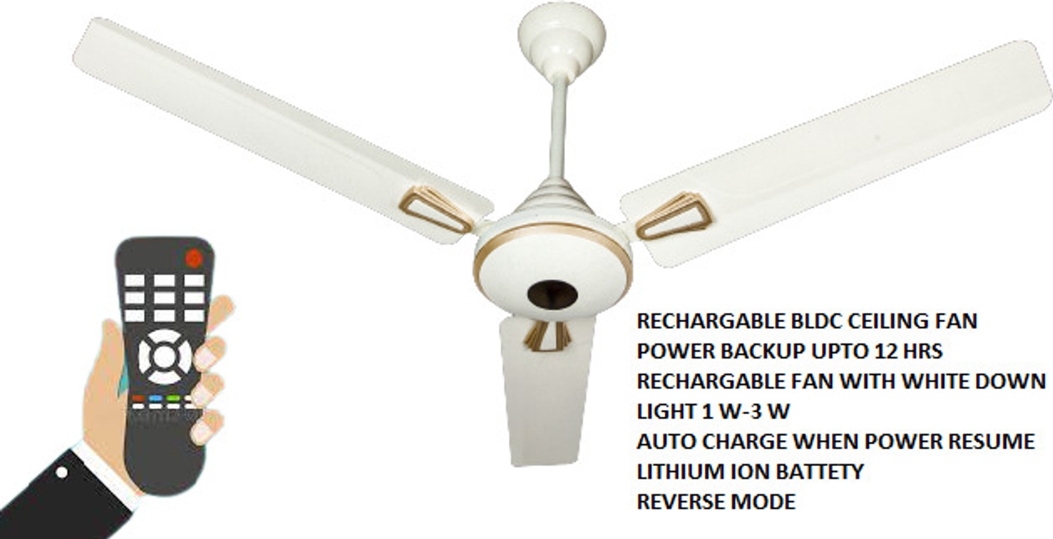 Indiana Magic Rechargeable BLDC Fan with 24 Months Warranty 1200 mm ...