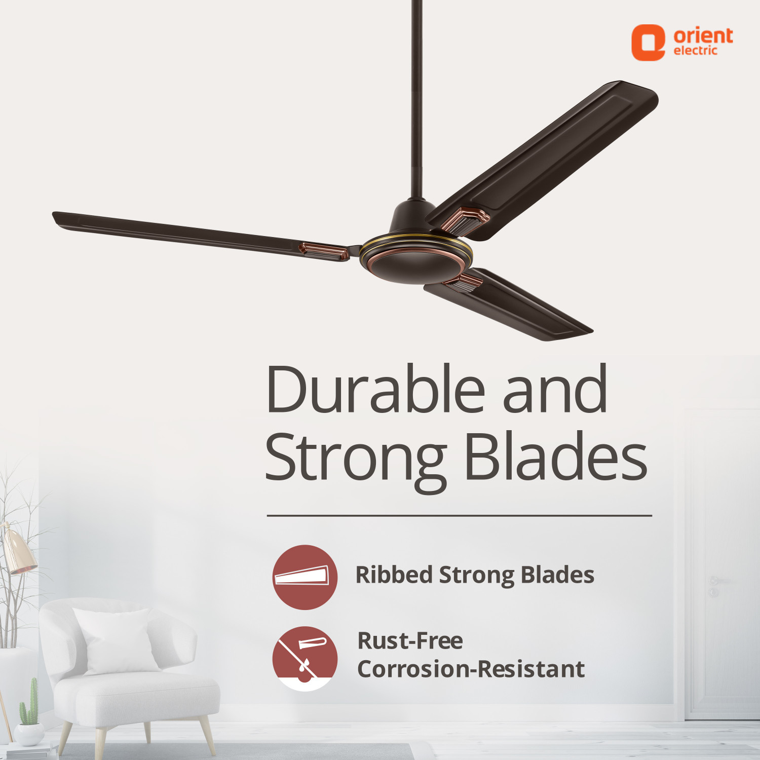 Orient Electric Ujala Air Deco Bee Star Rated 1 Star 1200 Mm 3 Blade