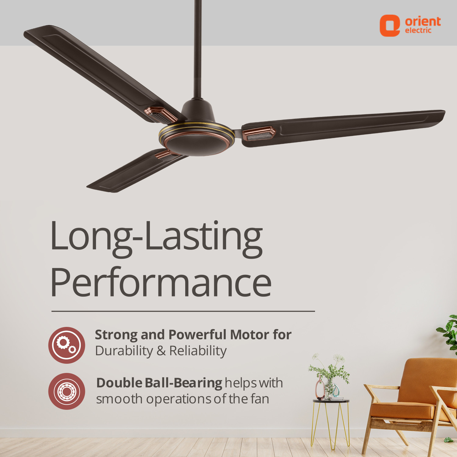 Orient Electric Ujala Air Deco Bee Star Rated 1 Star 1200 Mm 3 Blade