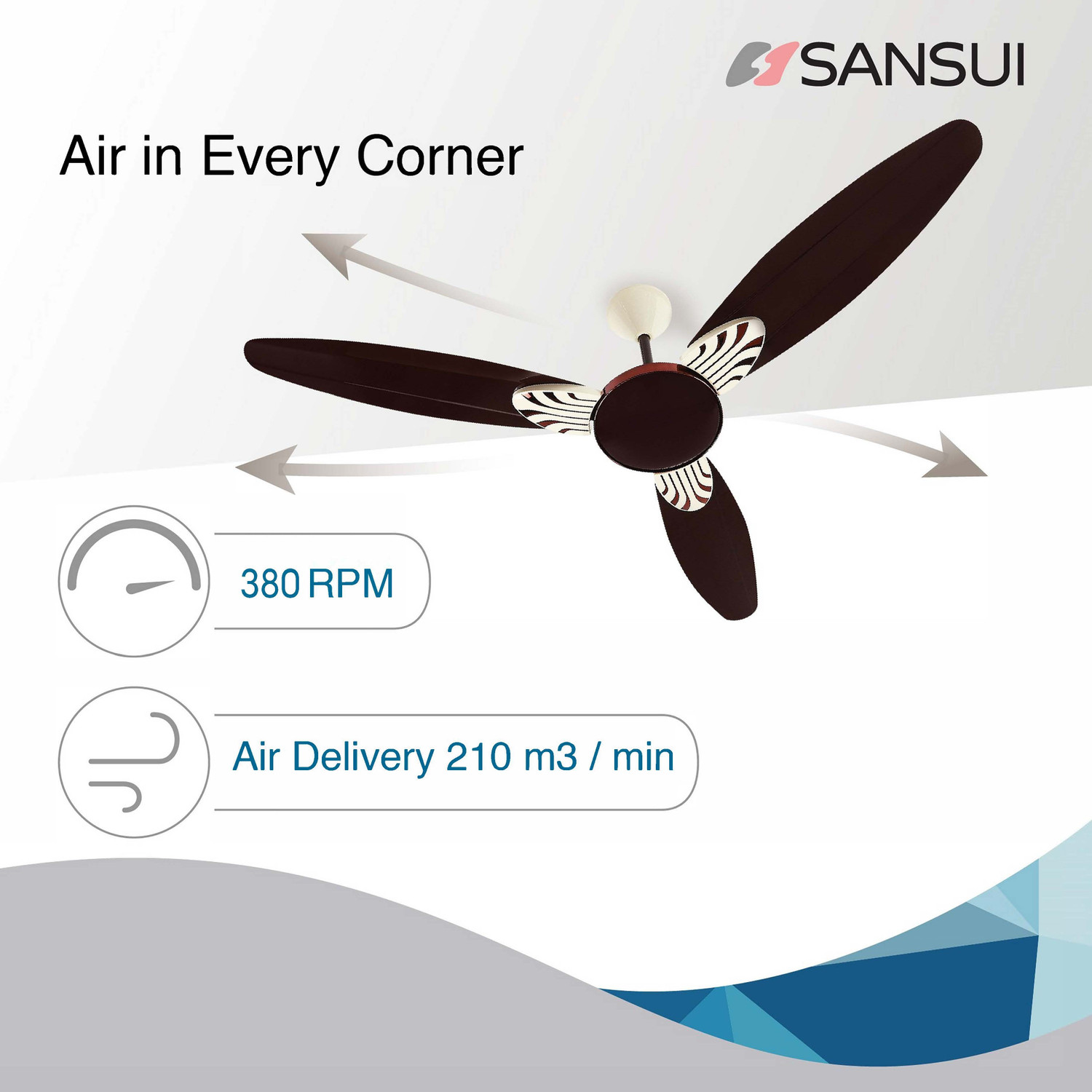 Sansui BLDC Chetak with 2 Year Warranty 1200 mm Ceiling Fan (5 Star ...