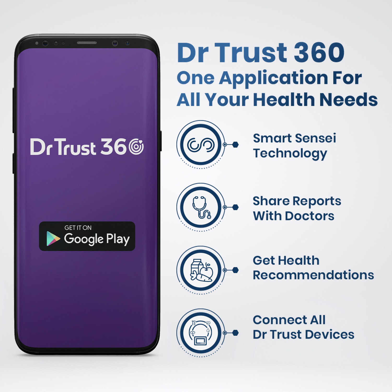 Dr. Trust USA Glucometer Test Strip- 9005 |Compatible with Dr Trust ...