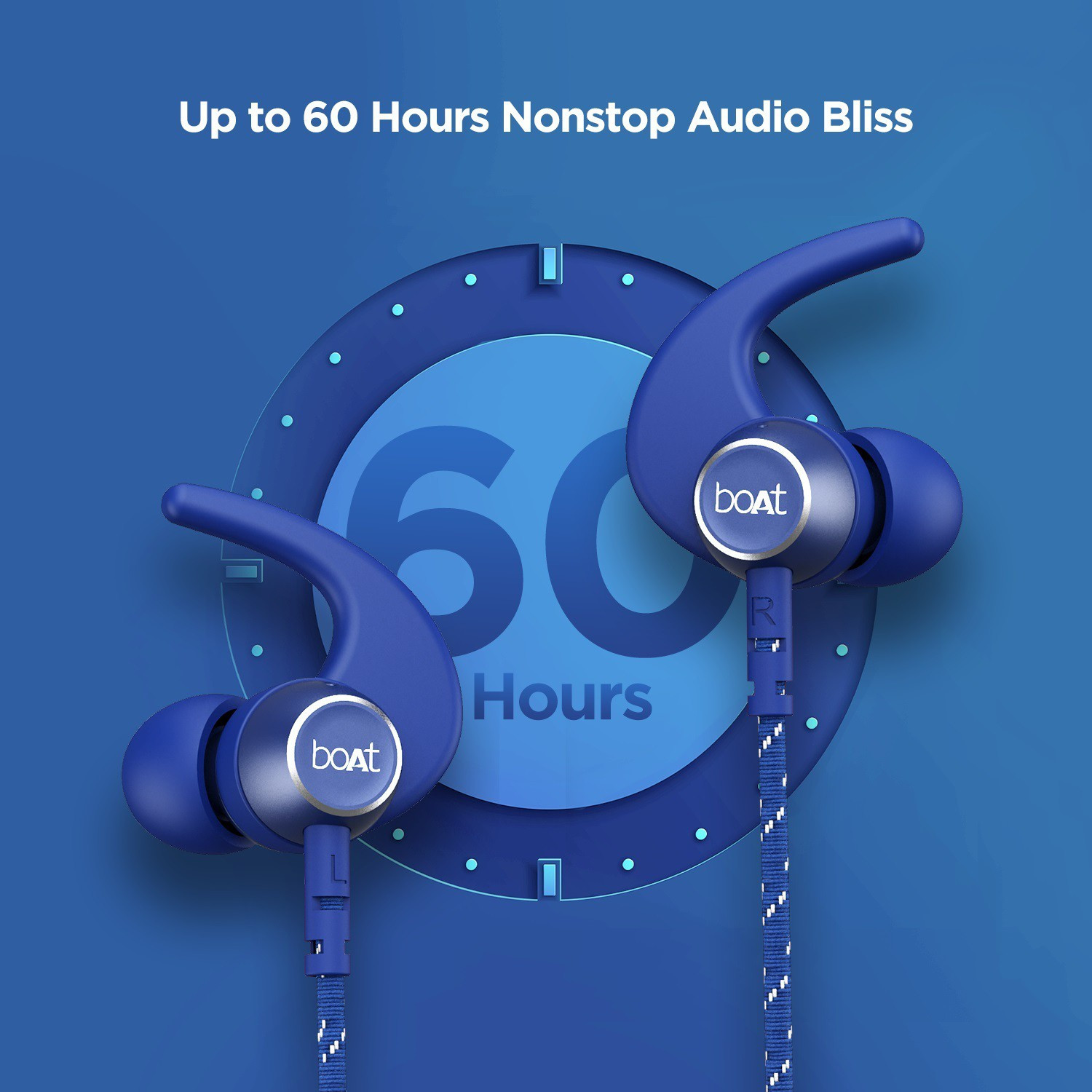 boAt Rockerz 333 Pro with 60 Hours Battery Bluetooth (Navy Blue, In the ...