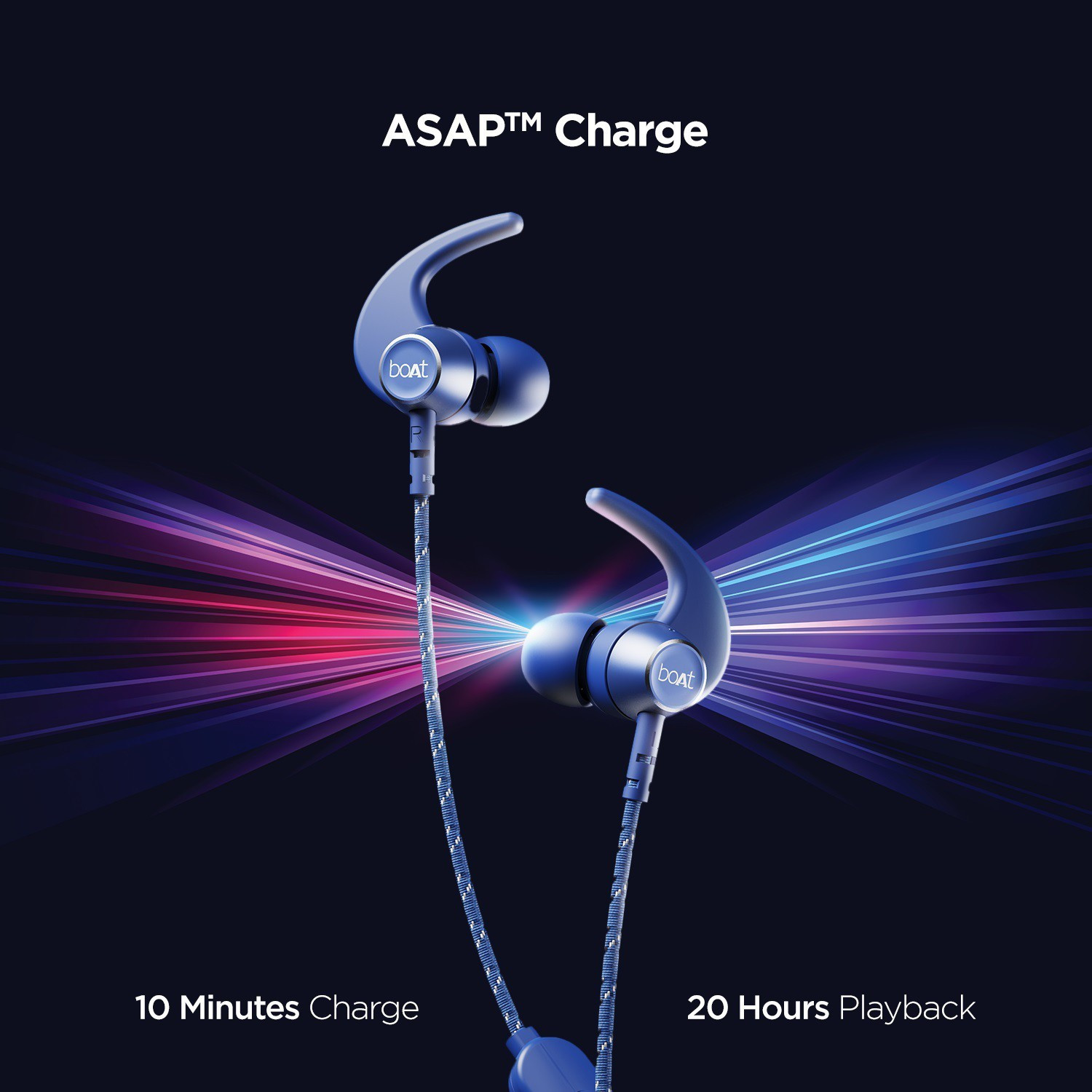 boAt Rockerz 333 Pro with 60 Hours Battery Bluetooth (Navy Blue, In the ...