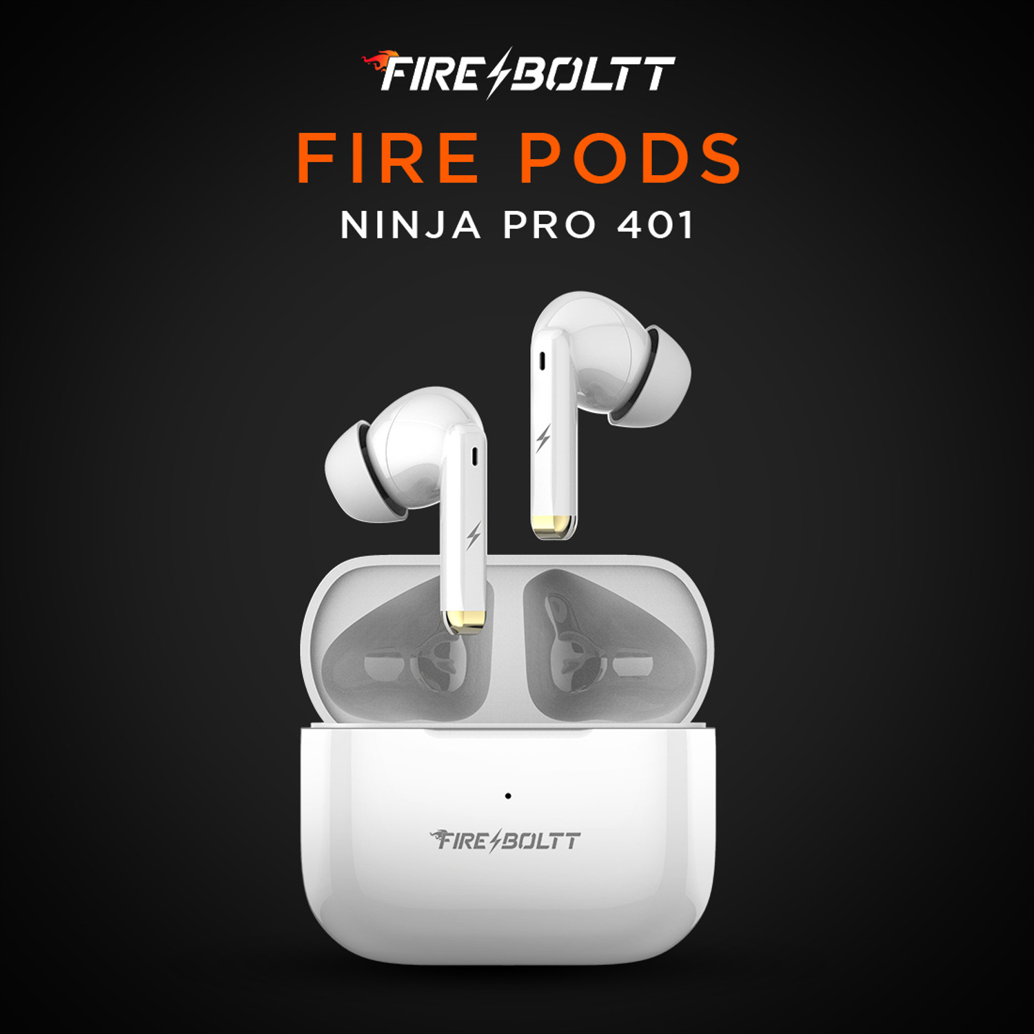 Fire-Boltt Fire Pods Ninja Pro 401 Earbuds TWS, IWP, Super Sync, Voice ...