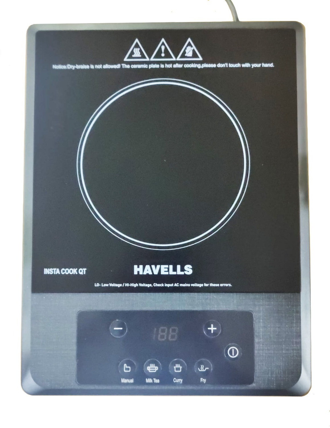 HAVELLS by Havells 1200 W Induction Cooktop Push Button (Grey, INSTA ...